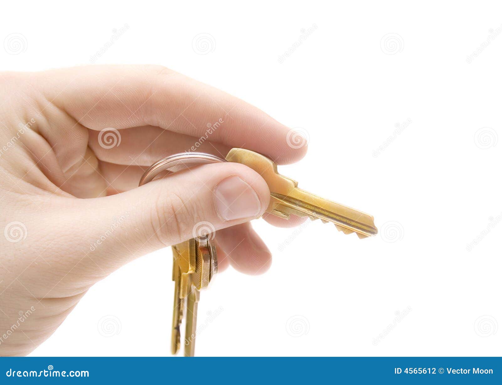 Human Hand With Keys Picture. Image: 4565612