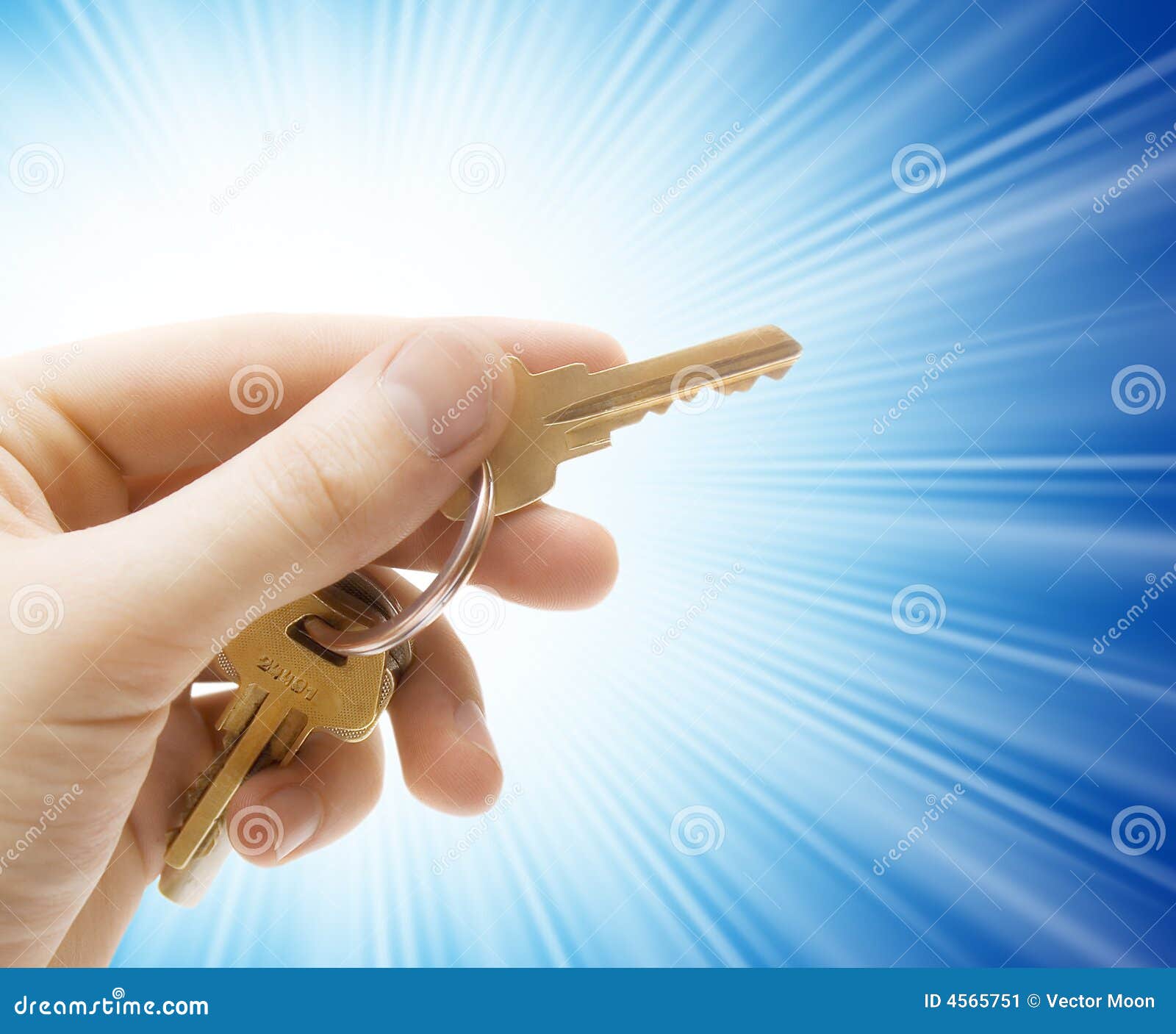Human hand with keys stock image. Image of house, business - 4565751