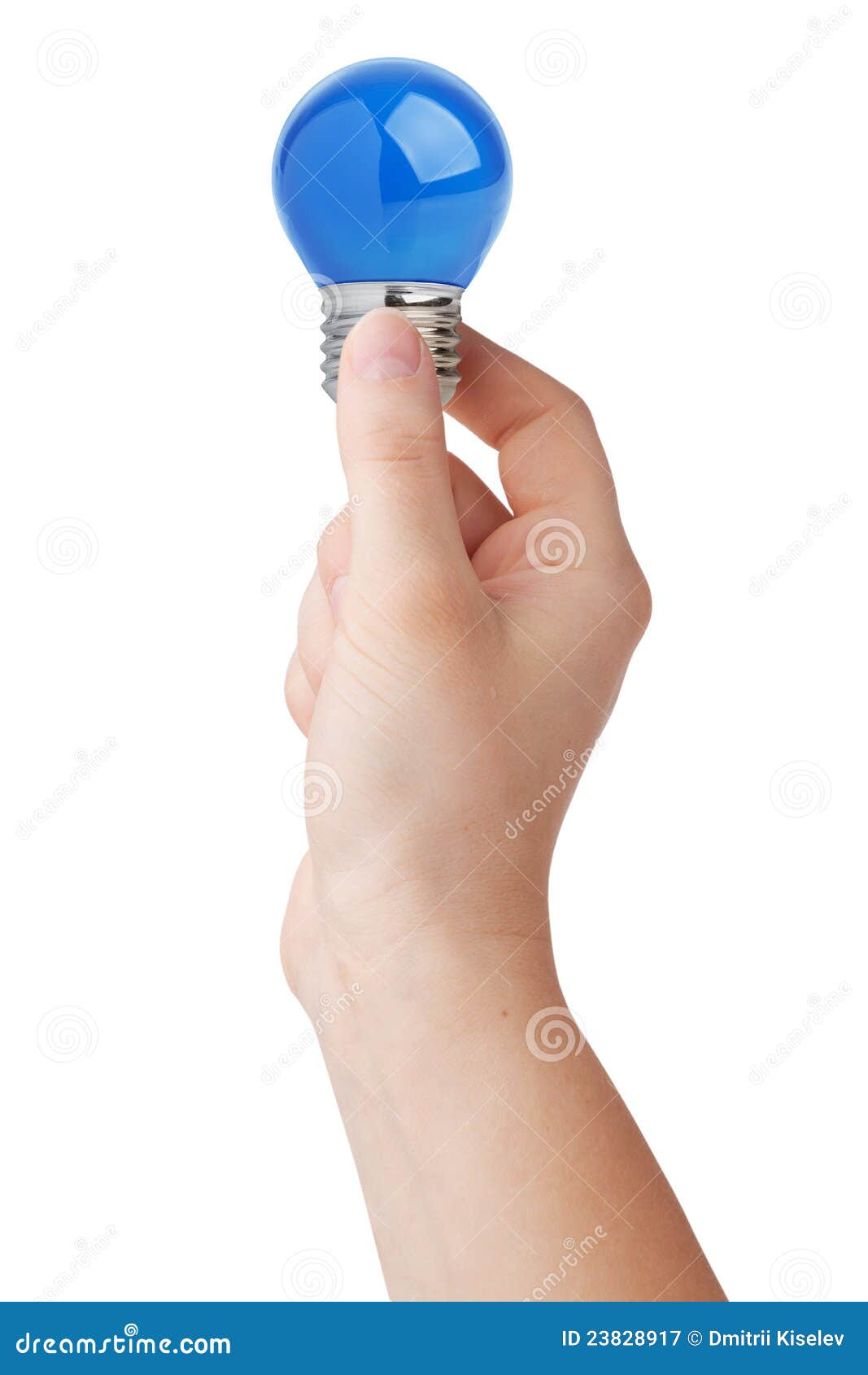 Human Hand with a Light Bulb Stock Image - Image of isolated ...