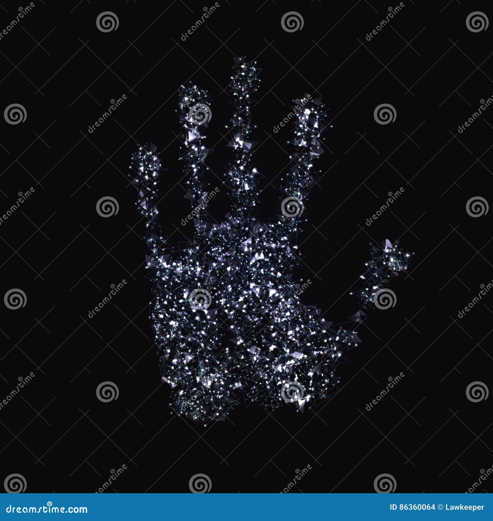 Glowing Handprint Aura Backgrounds Stock Illustration | CartoonDealer ...