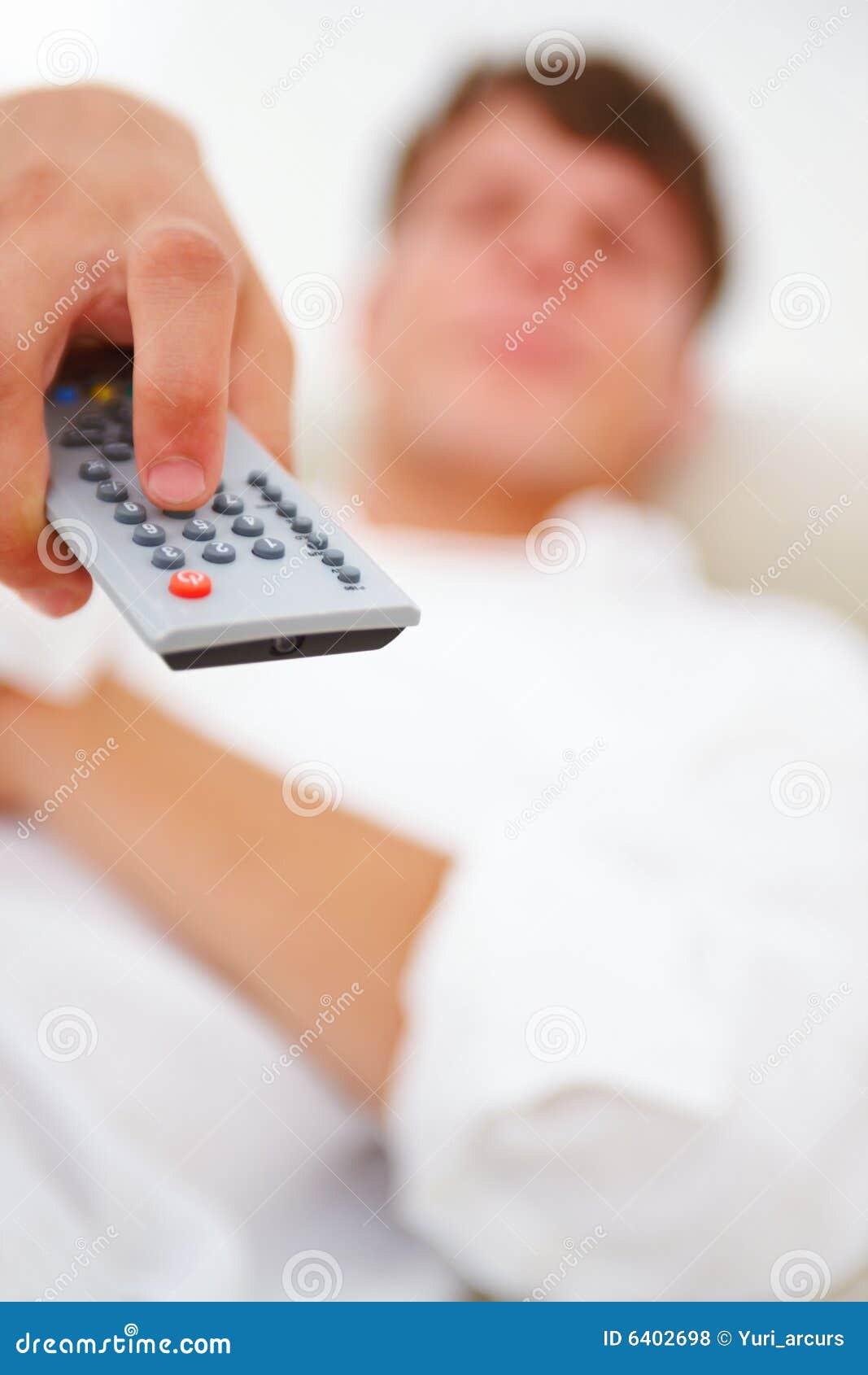 Human Hand Operating Remote Control Stock Photo - Image of life, color ...