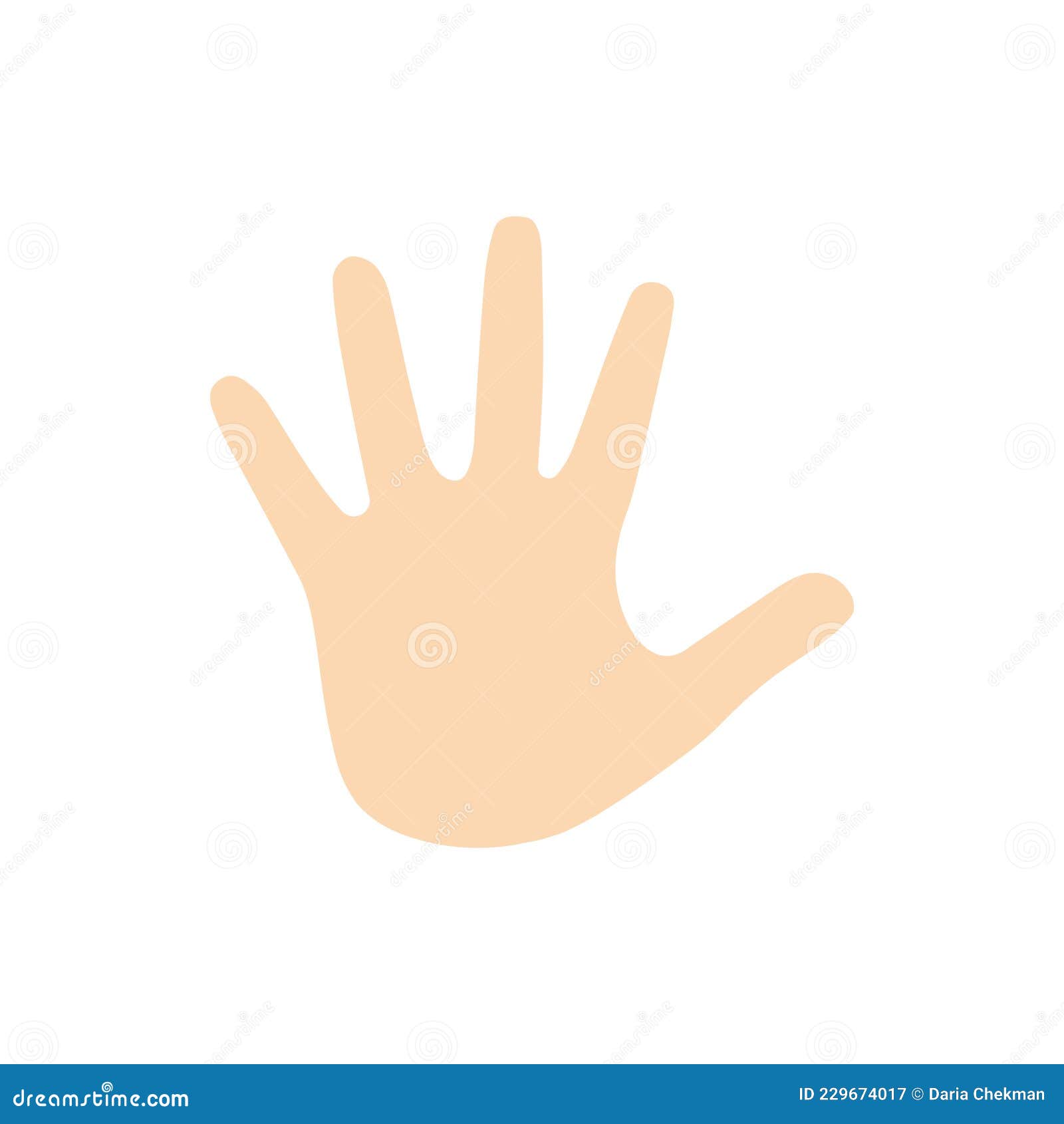 Human hand palm icon stock vector. Illustration of graphic - 229674017