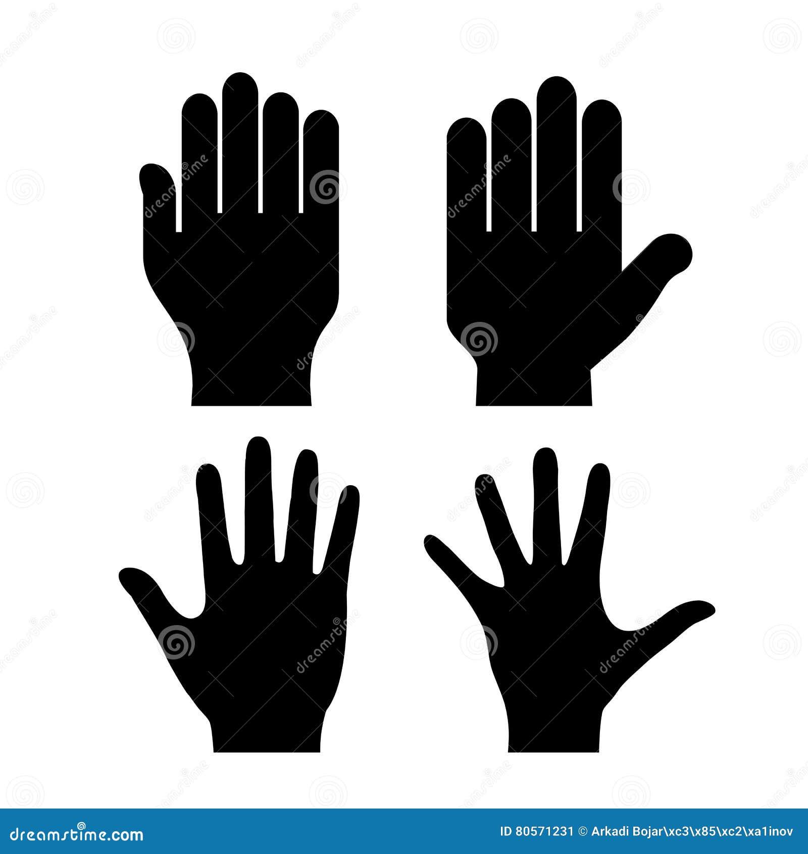 Hand Palm Vector Free Download