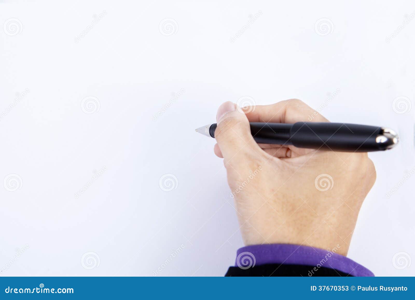 Human hand with pen stock image. Image of copy, human - 37670353