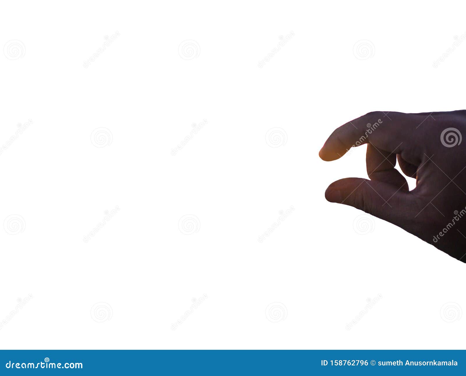 Human Hand Pick Up Pose on Isolated Stock Photo - Image of abstract ...