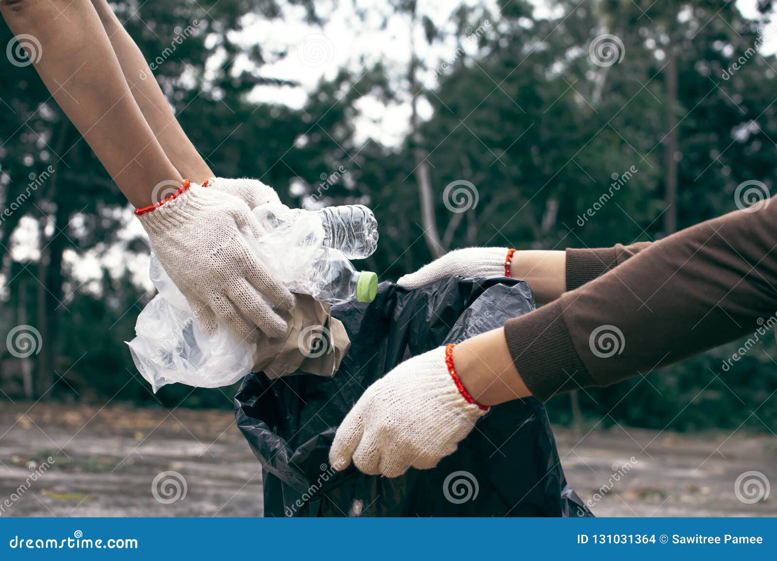 Human Hand Picking Up Empty of Bottle Plastic Stock Photo - Image of ...