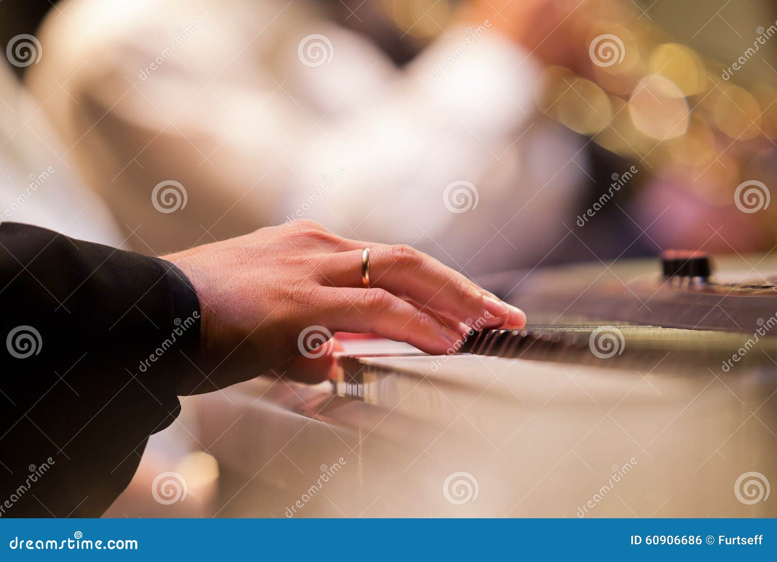 Human Hand Playing the Synth Stock Photo - Image of classical, composer ...