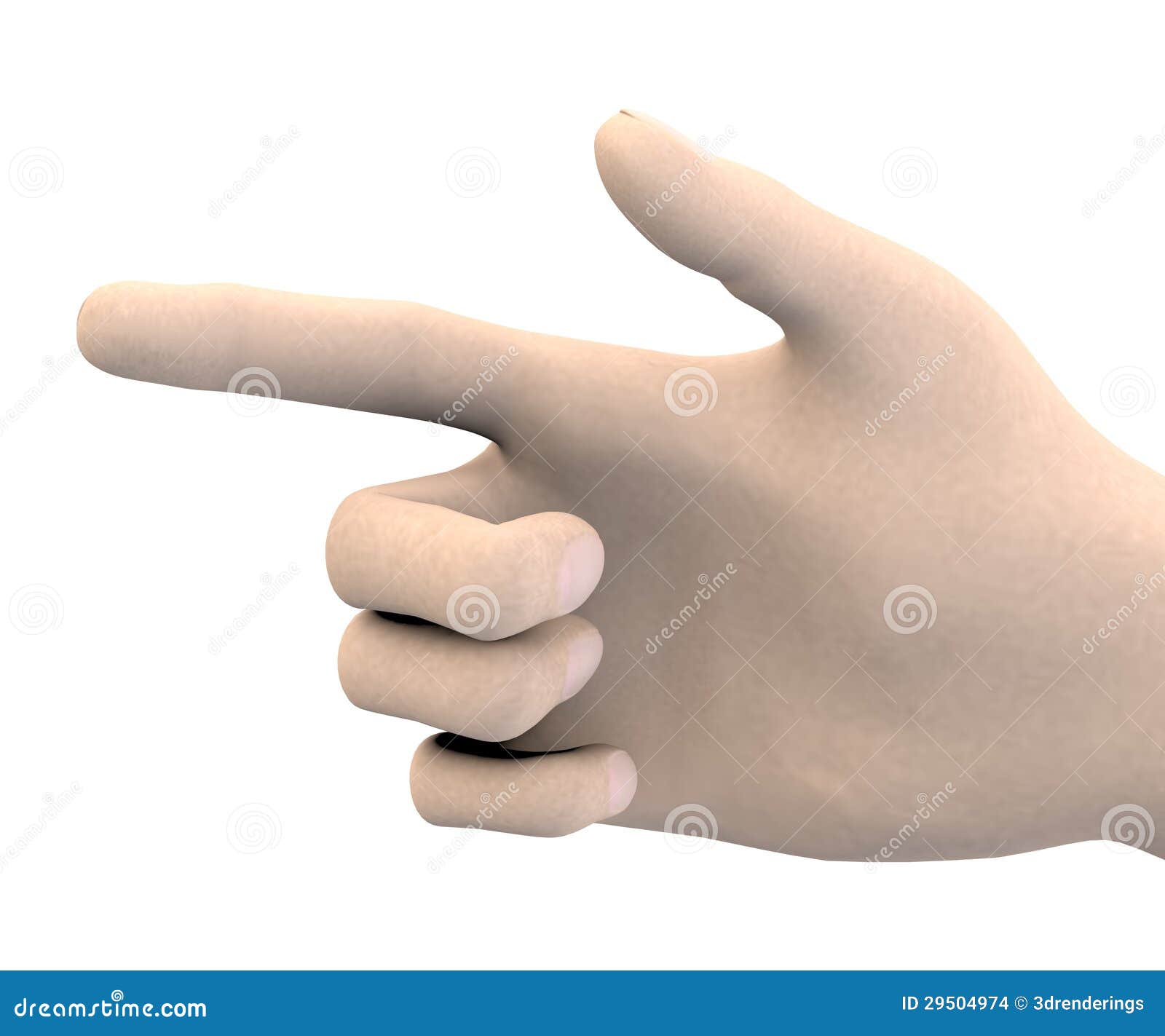 Human hand - point stock illustration. Illustration of pose - 29504974