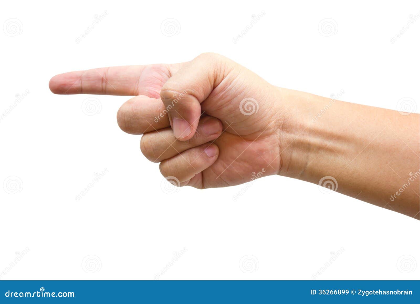 Human Hand Point with Finger. Stock Image - Image of female, number ...