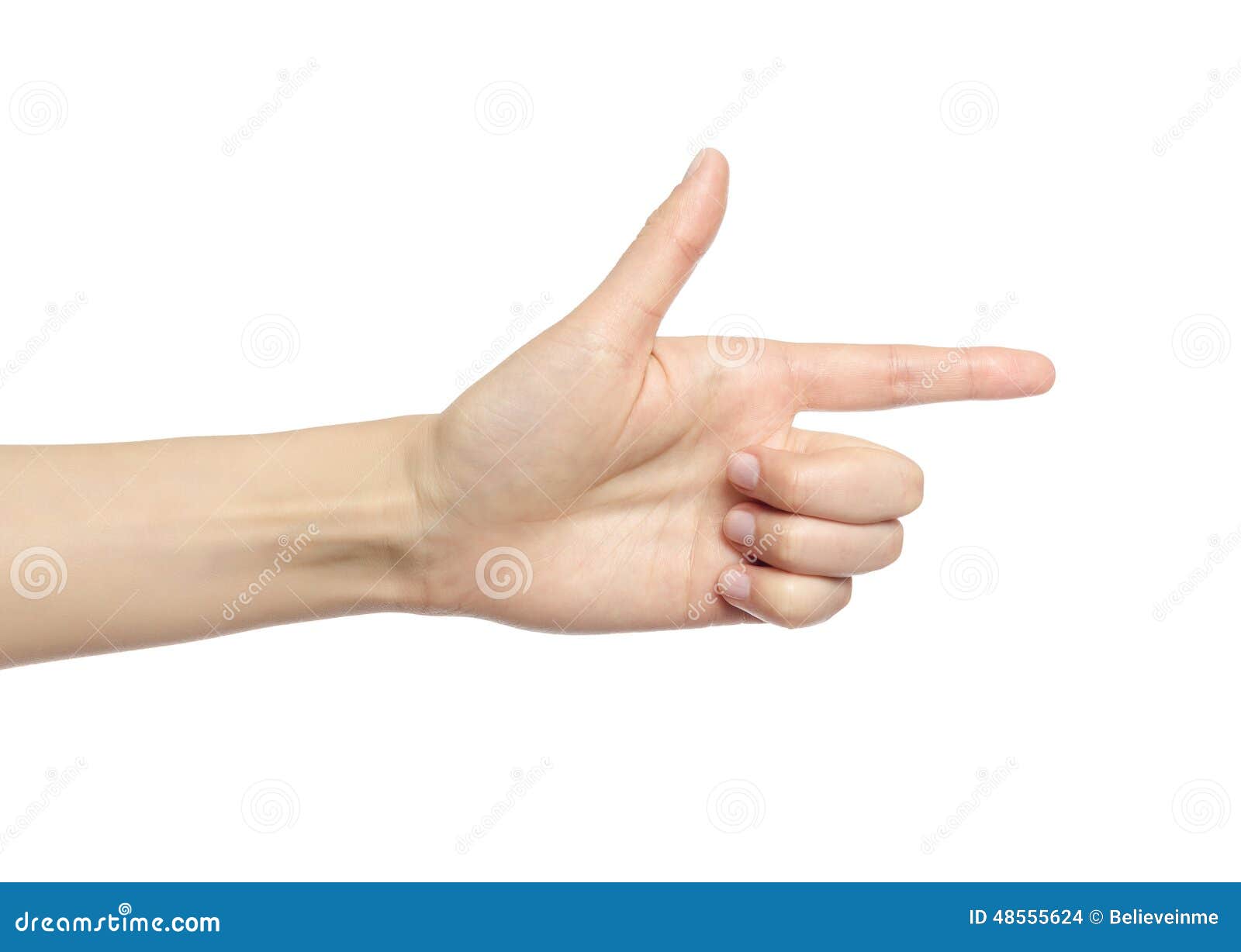 Human Hand Point with Finger Stock Photo - Image of nail, asian: 48555624