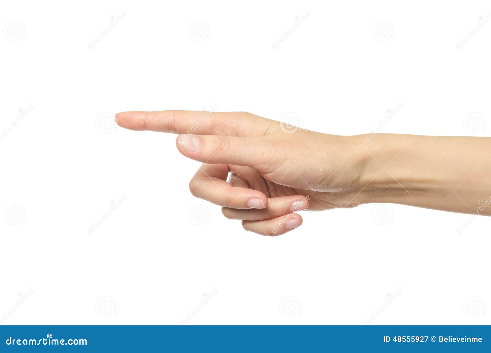 Human Hand Point with Finger. Stock Image - Image of gesture, people ...