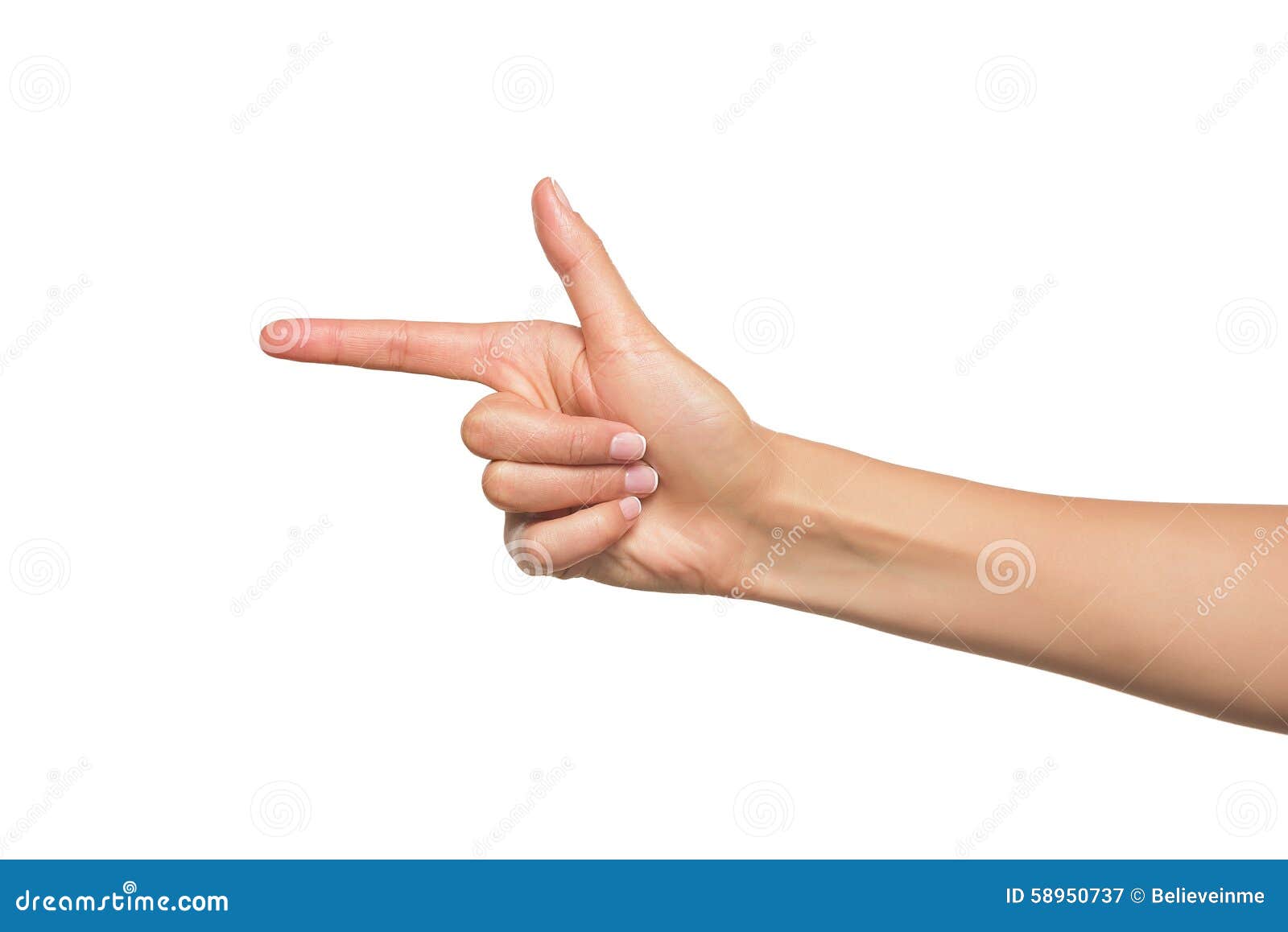 Human Hand Point with Finger Stock Image - Image of nail, health: 58950737