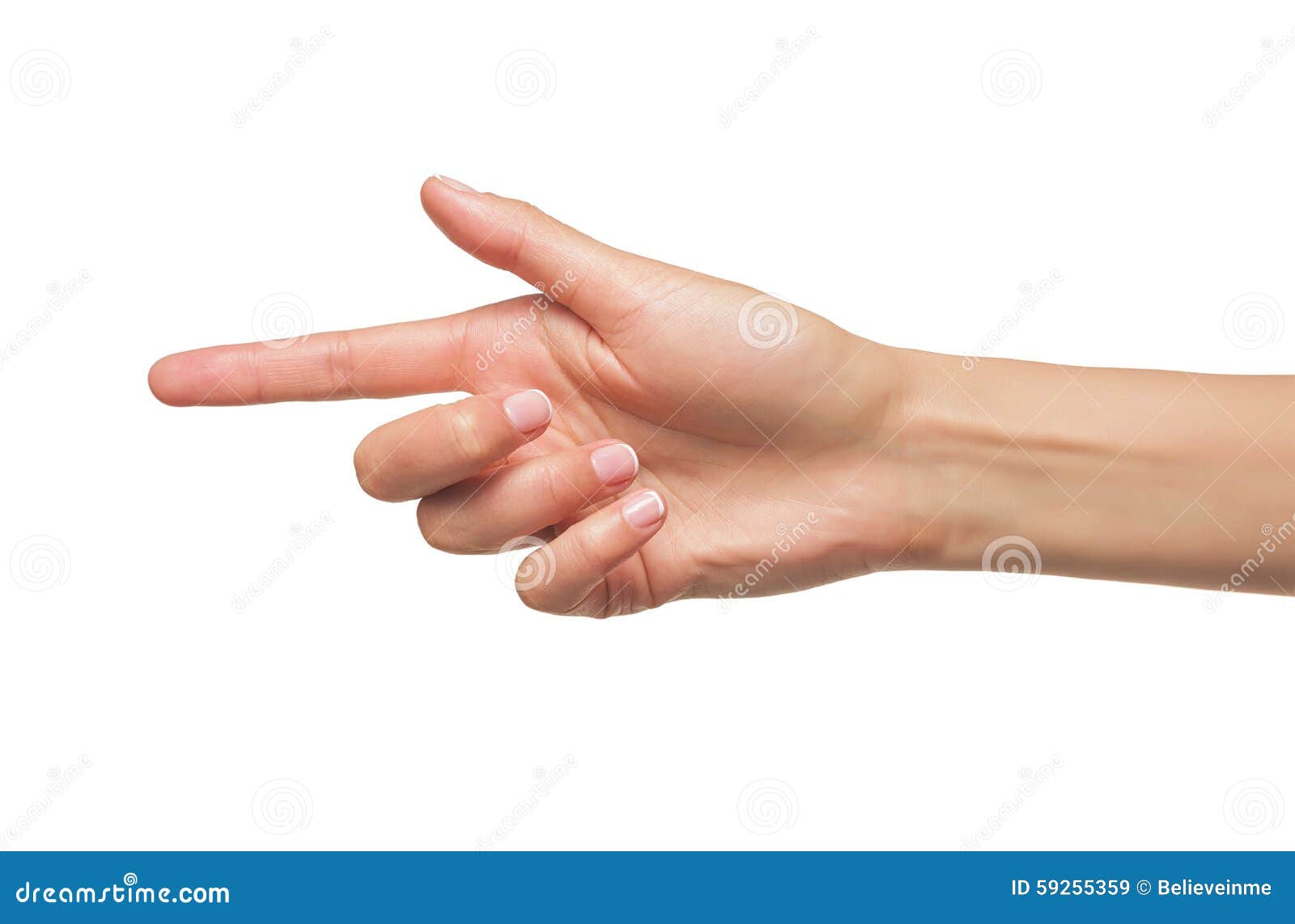 Human Hand Point with Finger Stock Image - Image of press, human: 59255359
