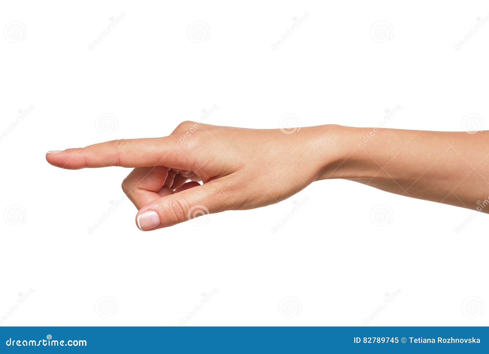 Human Hand Point with Finger Stock Image - Image of finger, girl: 82789745