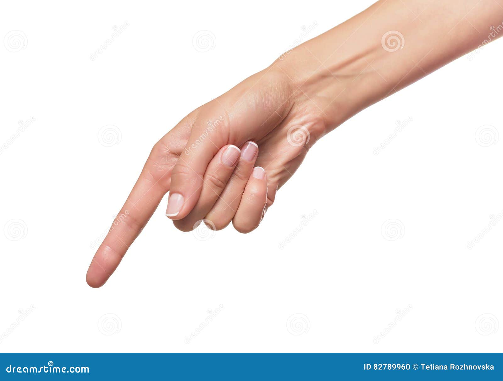 Human Hand Point with Finger Stock Photo - Image of human, isolated ...