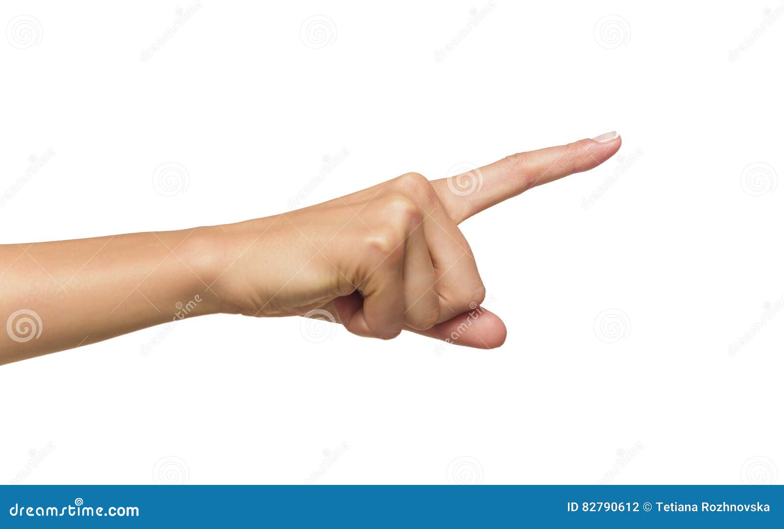 Human Hand Point with Finger Stock Photo - Image of indicating, girl ...