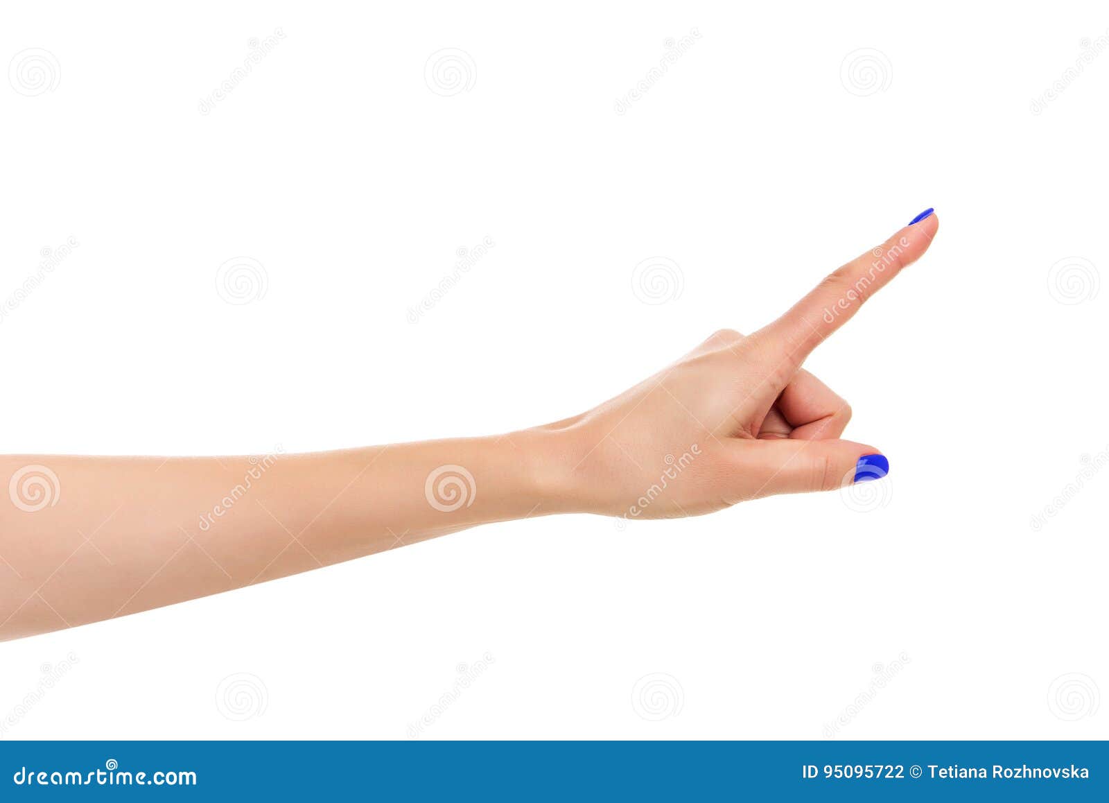 Human Hand Point with Finger Stock Photo - Image of fingernail, cutout ...