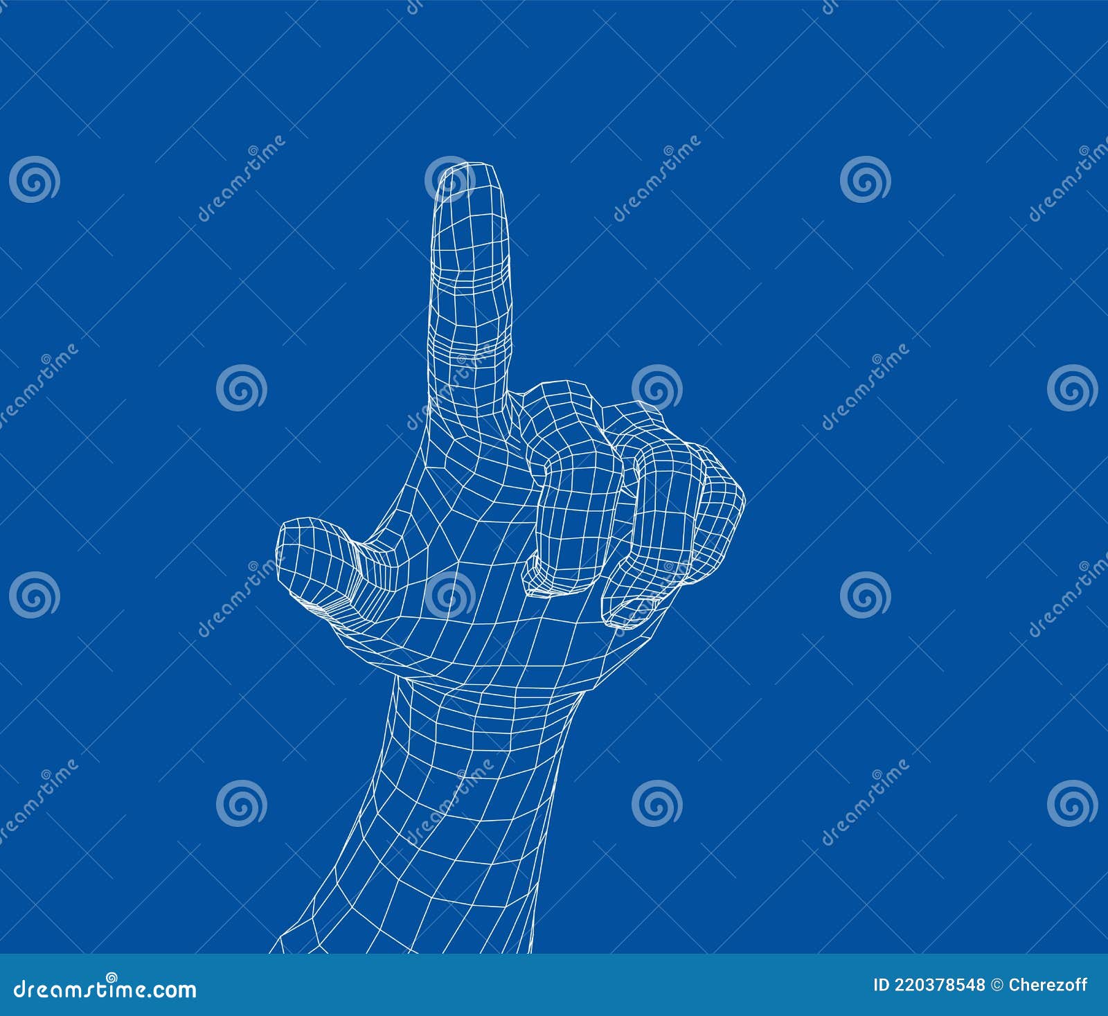 Human Hand Point with Finger. Vector Stock Vector - Illustration of ...