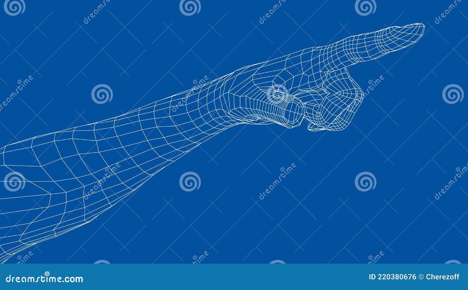 Human Hand Point with Finger. Vector Stock Vector - Illustration of ...