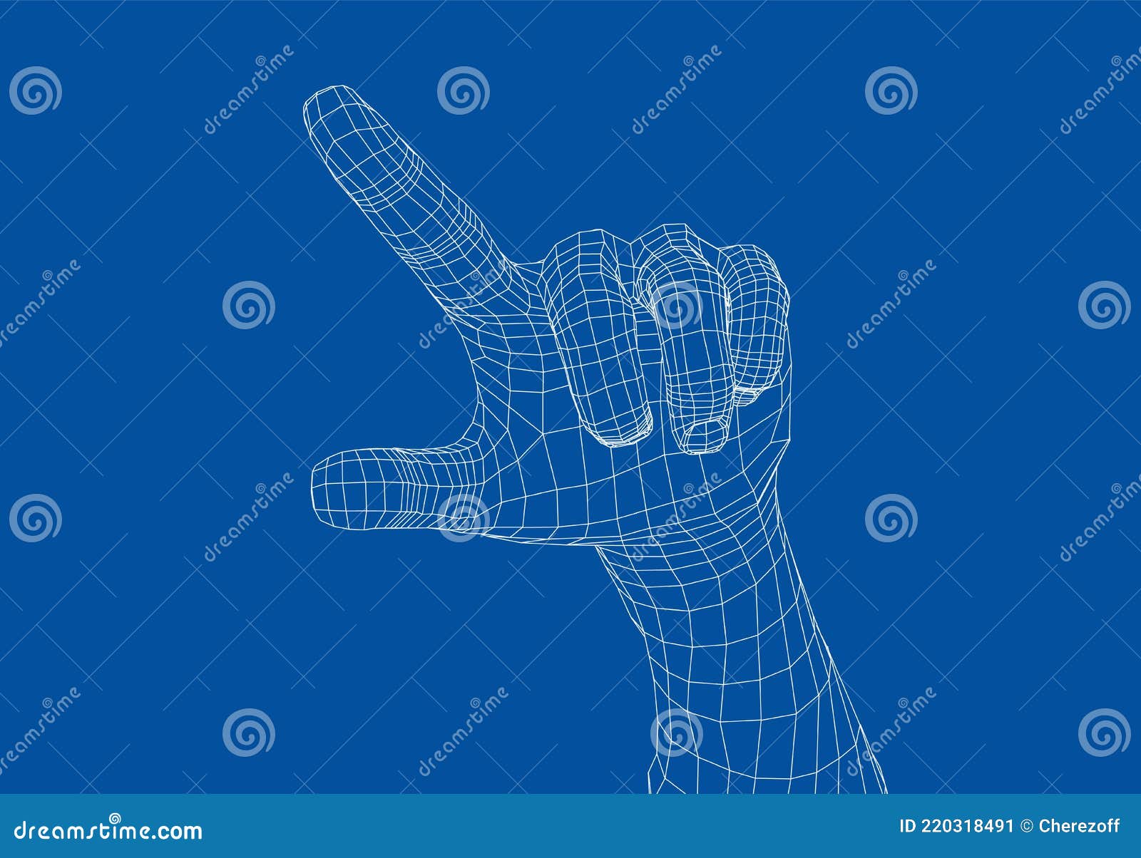 Human Hand Point with Finger. Vector Stock Vector - Illustration of ...