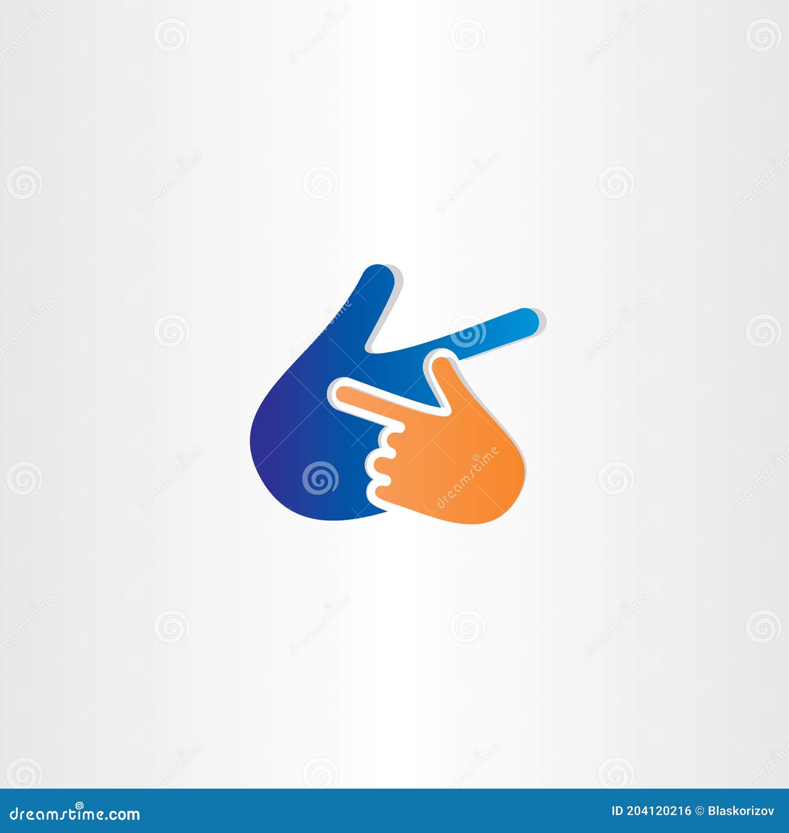 Human Hand Pointer Icon Vector Stock Vector - Illustration of abstract ...
