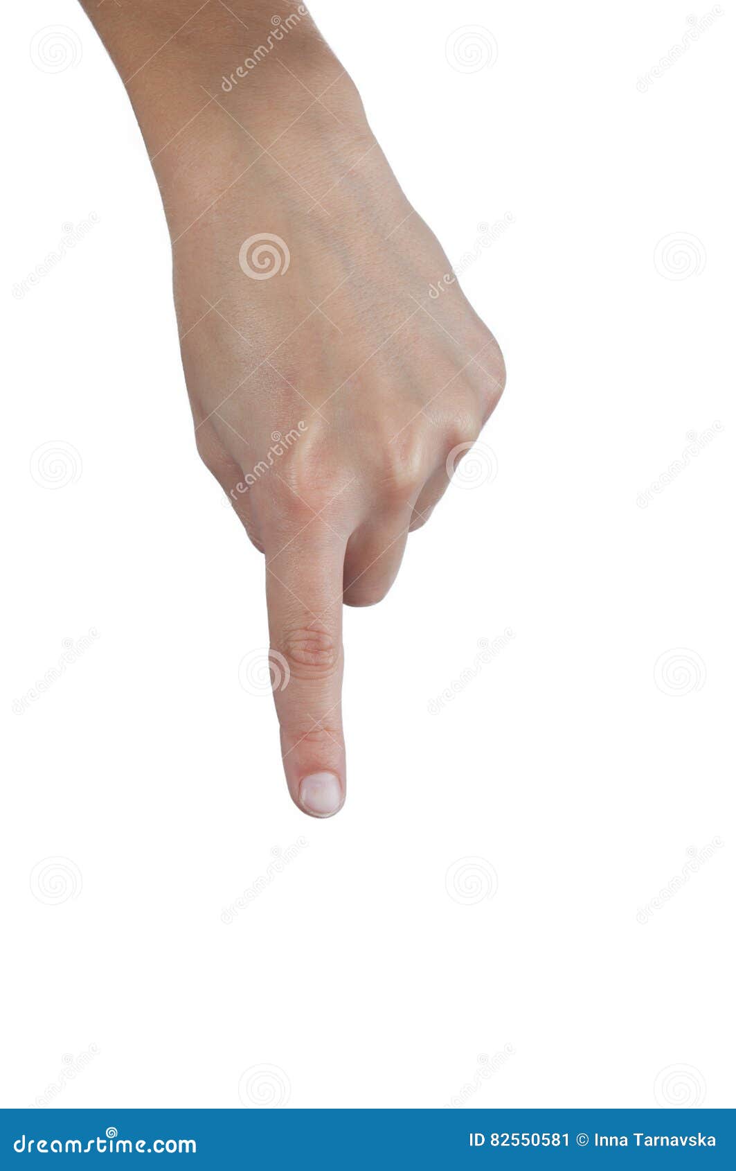 Human Hand with Pointing Finger Stock Image - Image of touch, human ...