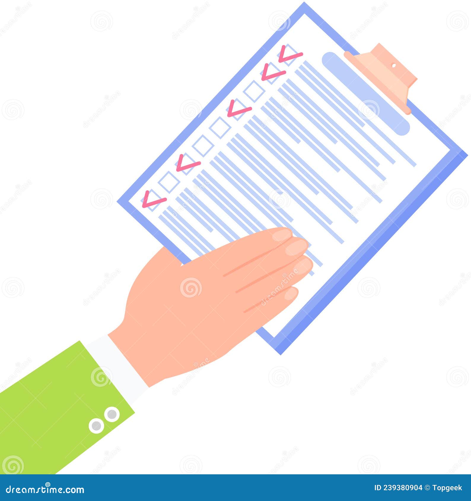 Human Hand Points To Checklist, To Do List. Check Sheet, Scheduling ...