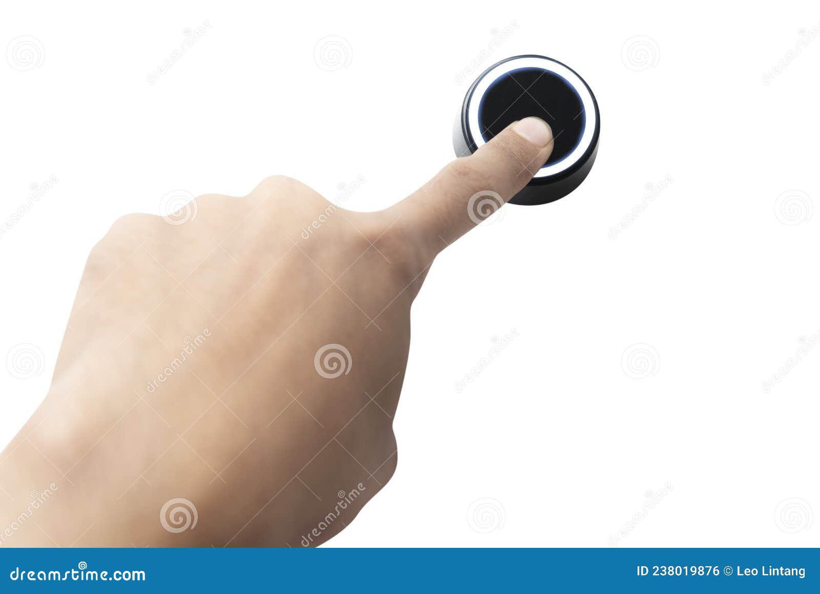 Human Hand Pressing the Button Stock Photo - Image of power, press ...