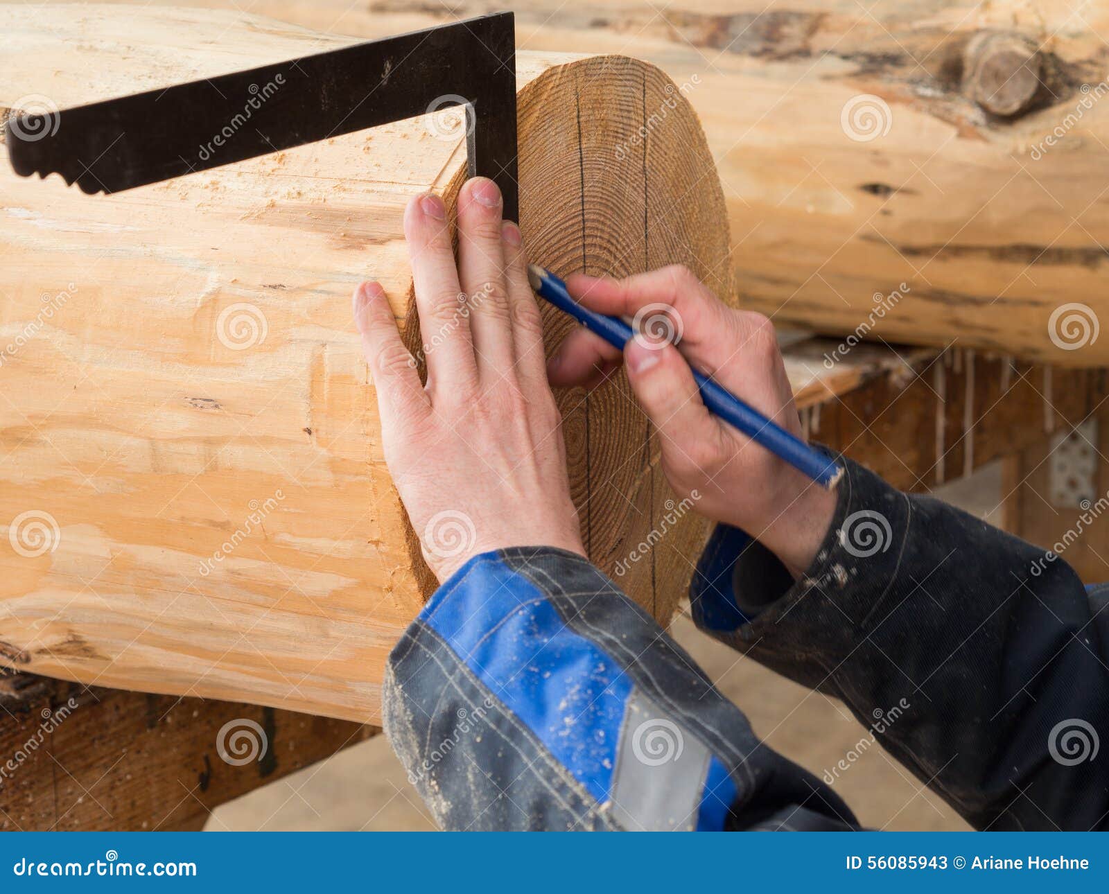 Human Hand with a Protractor Stock Image - Image of equipment ...