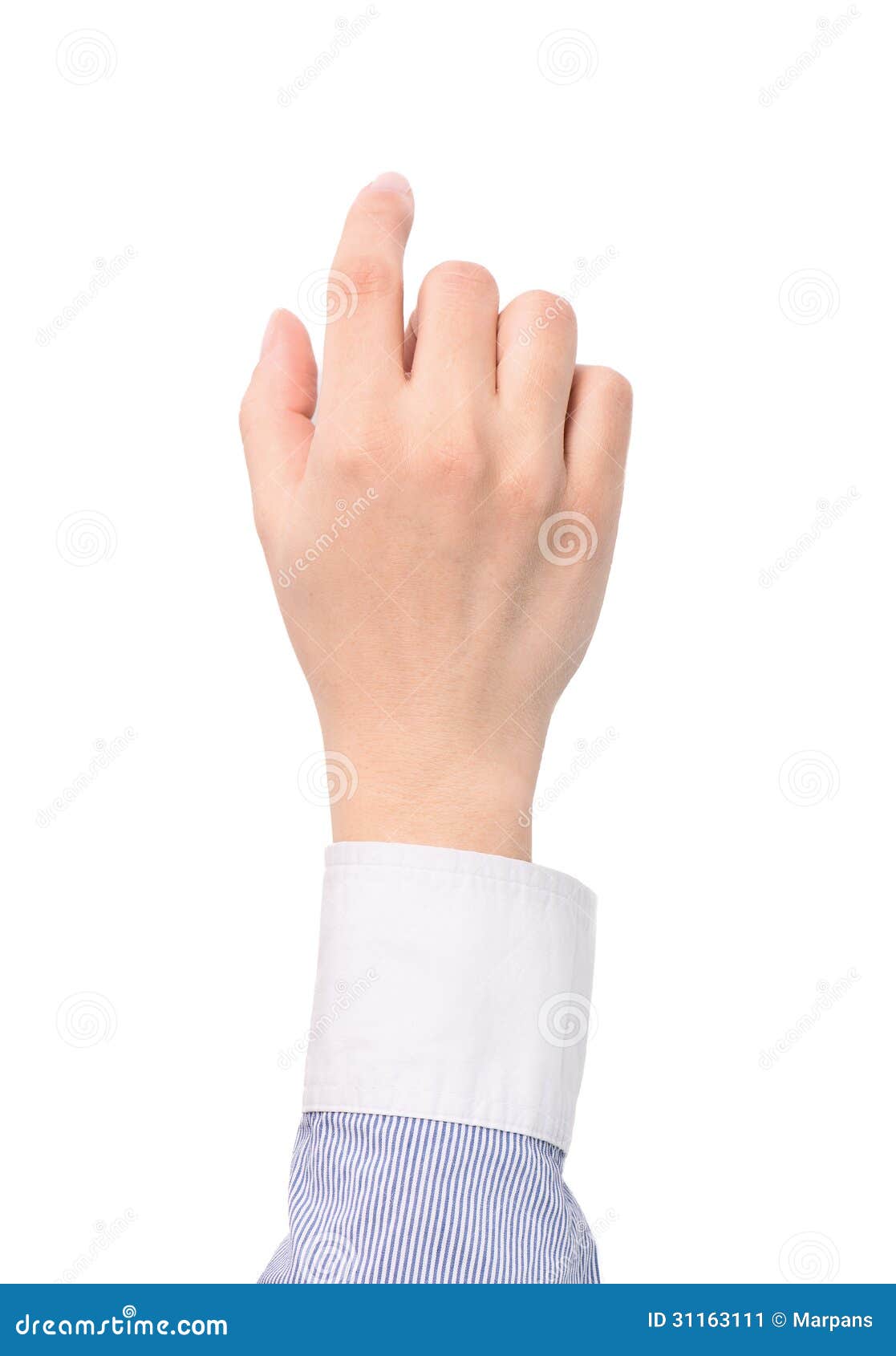 Human Hand Pushing by Finger Stock Image - Image of voting, person ...