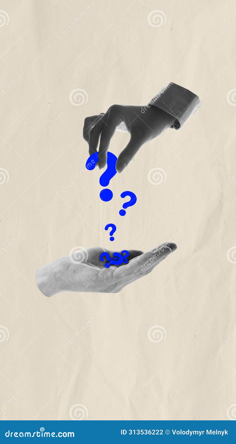 Human Hand Putting Question Marks on Another Hand Meaning Importance of ...