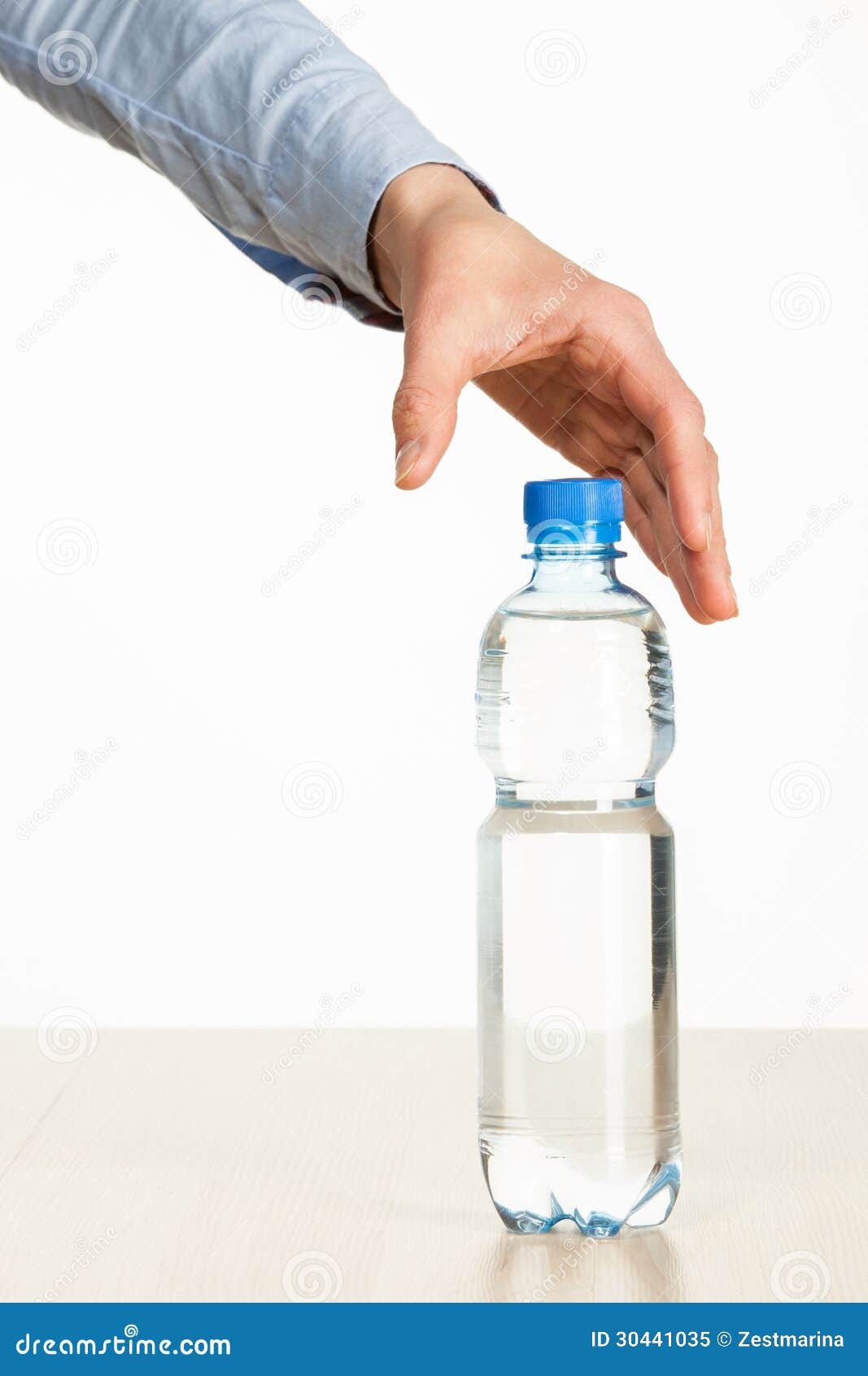 Human Hand Reaches Out for Bottle of Water Stock Image - Image of ...