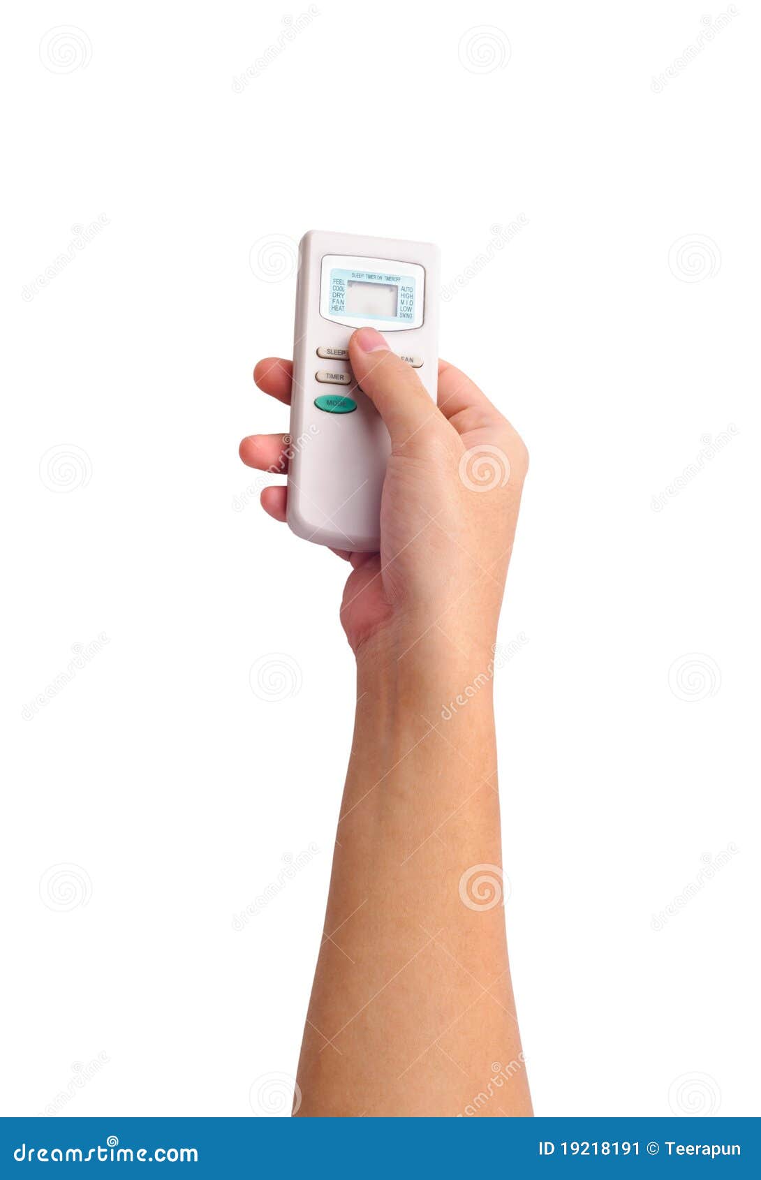 Human Hand with a Remote Control Stock Image - Image of plastic ...