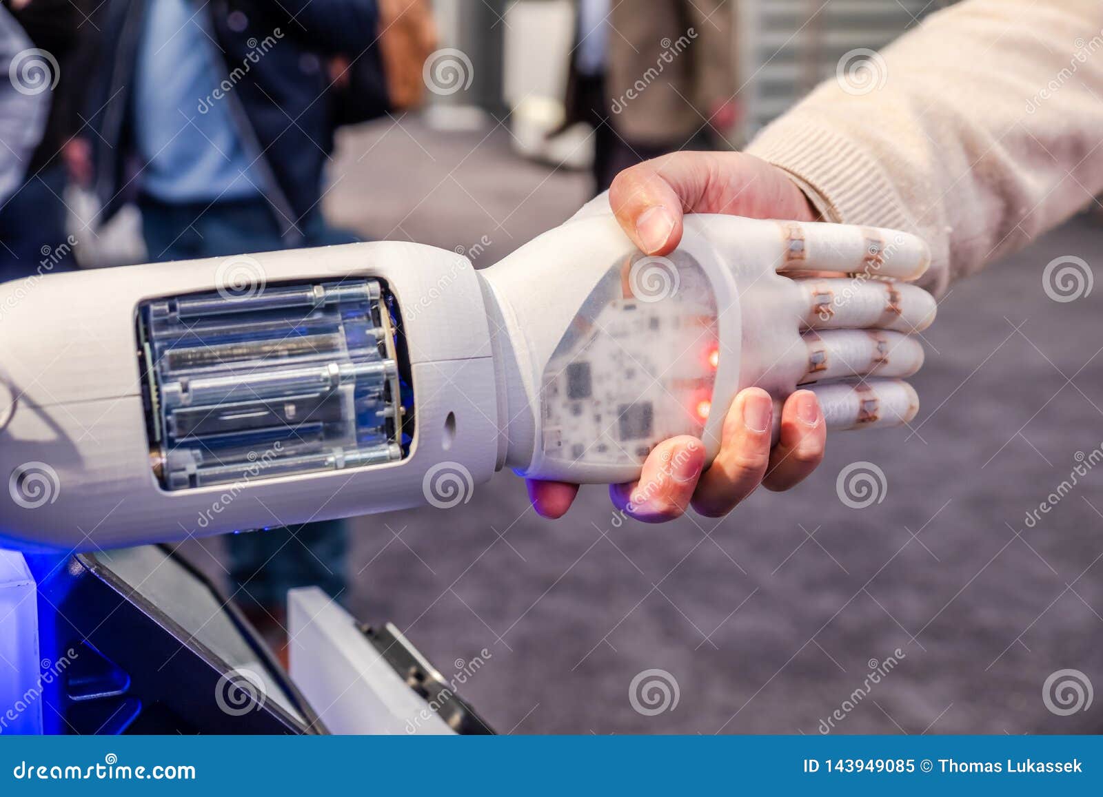 Human Hand and Robot`s As a Symbol of Connection between People and ...