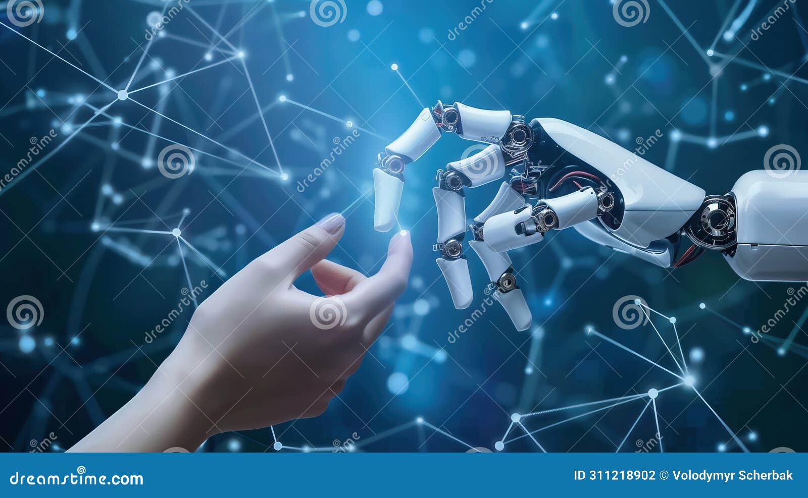 Human Hand and Robot& X27;s As a Symbol of Connection between People ...