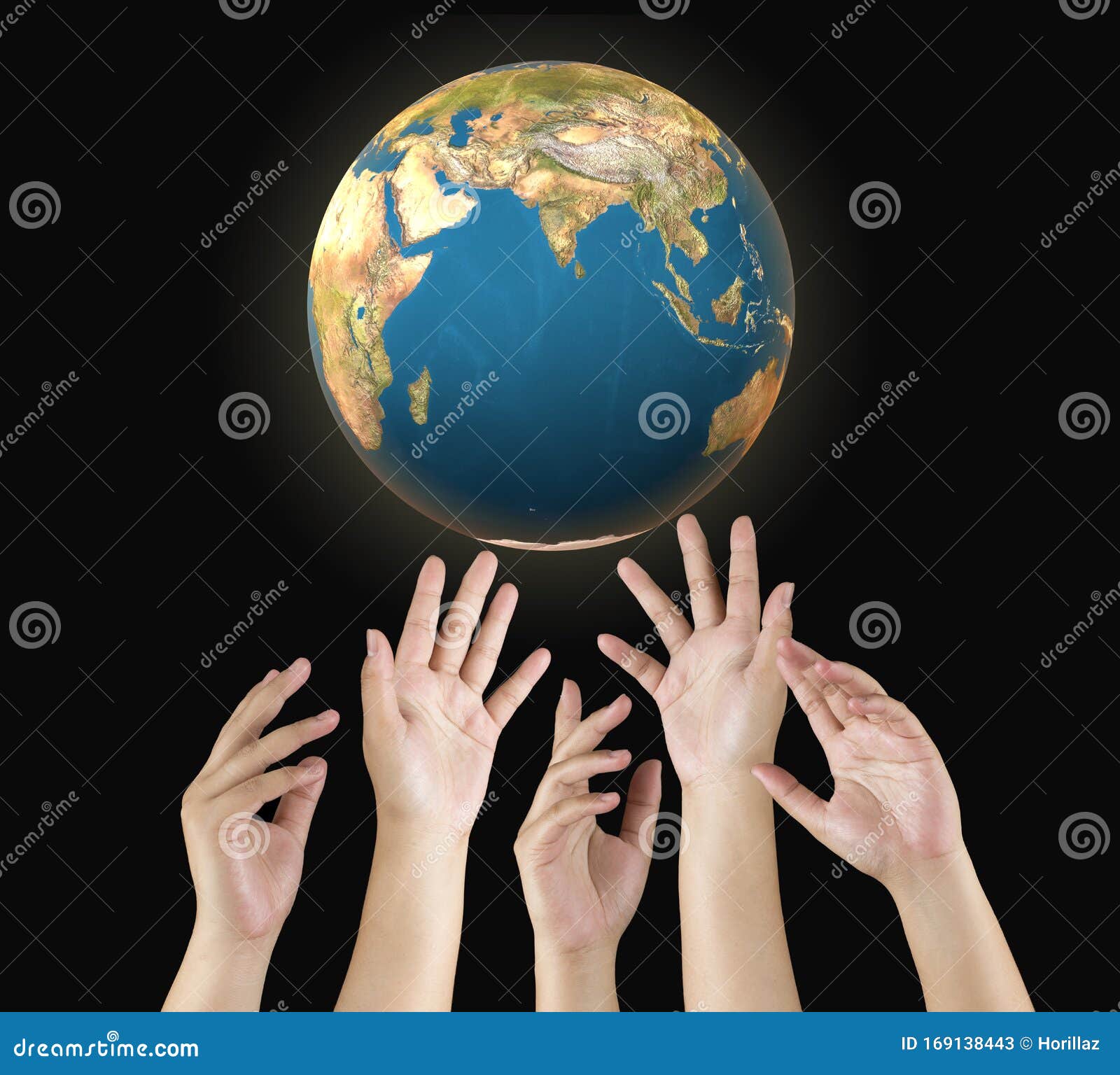 Human Hand Save the World To Protect Stock Image - Image of sustainable ...