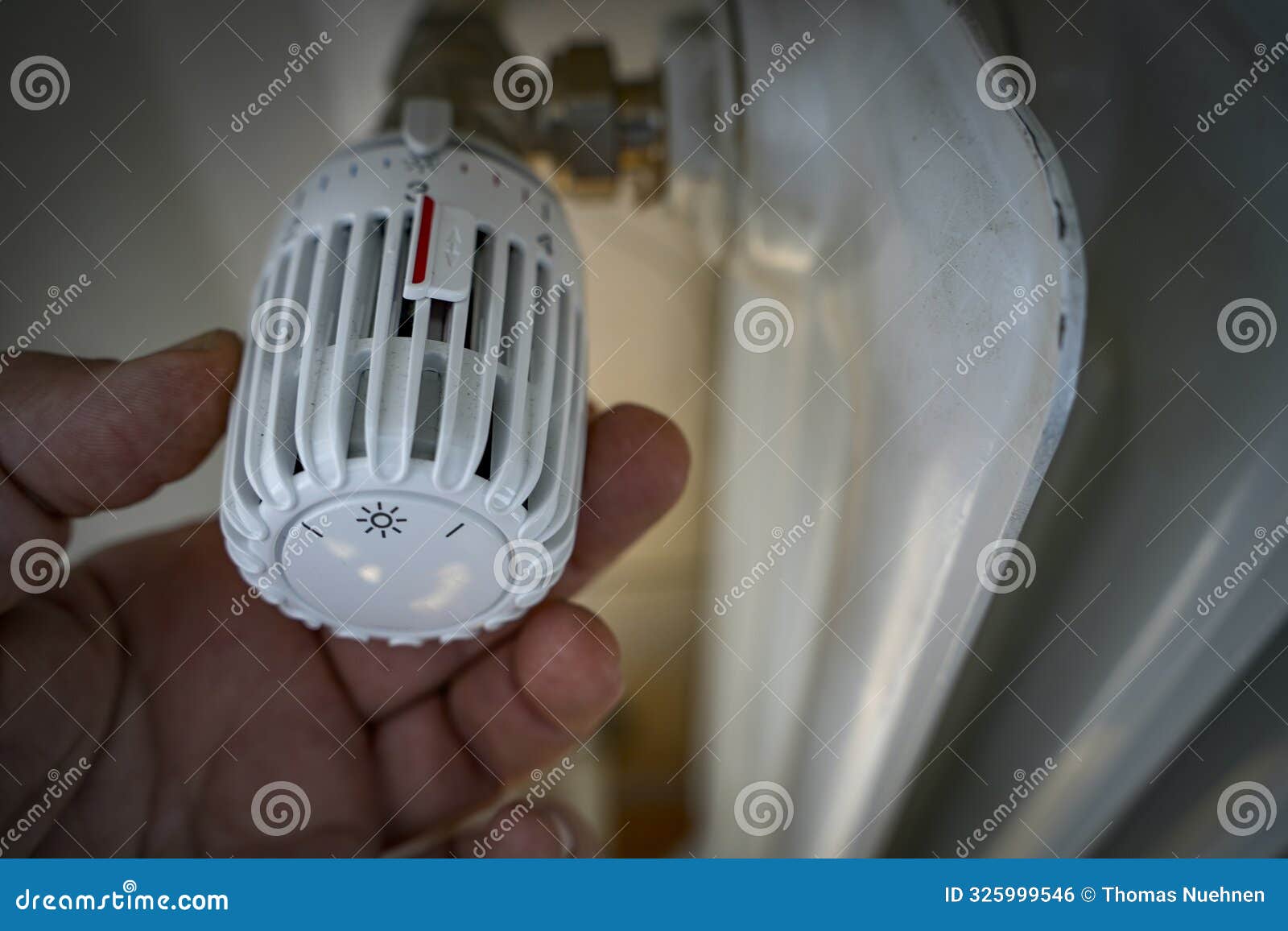 Human Hand Sets Temperature on Thermostat Editorial Photo - Image of ...