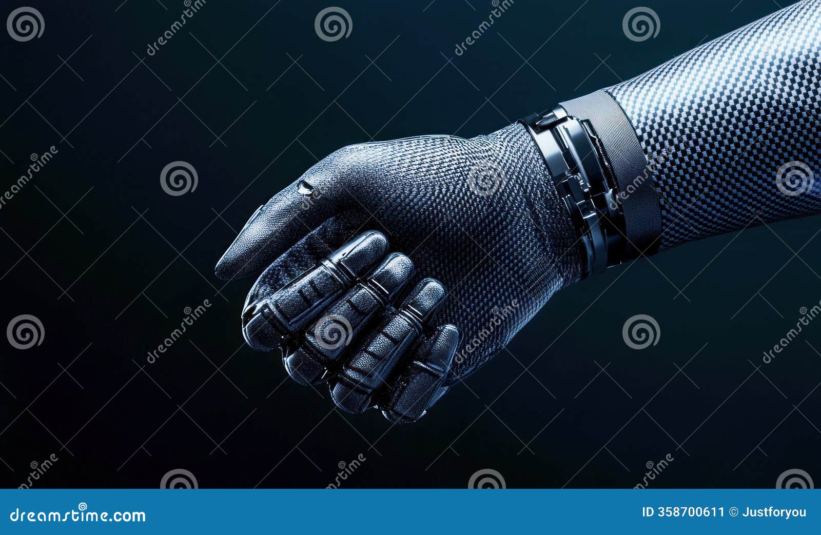 Human Hand Shaking Advanced Bionic Arm in Medical Lab Stock ...