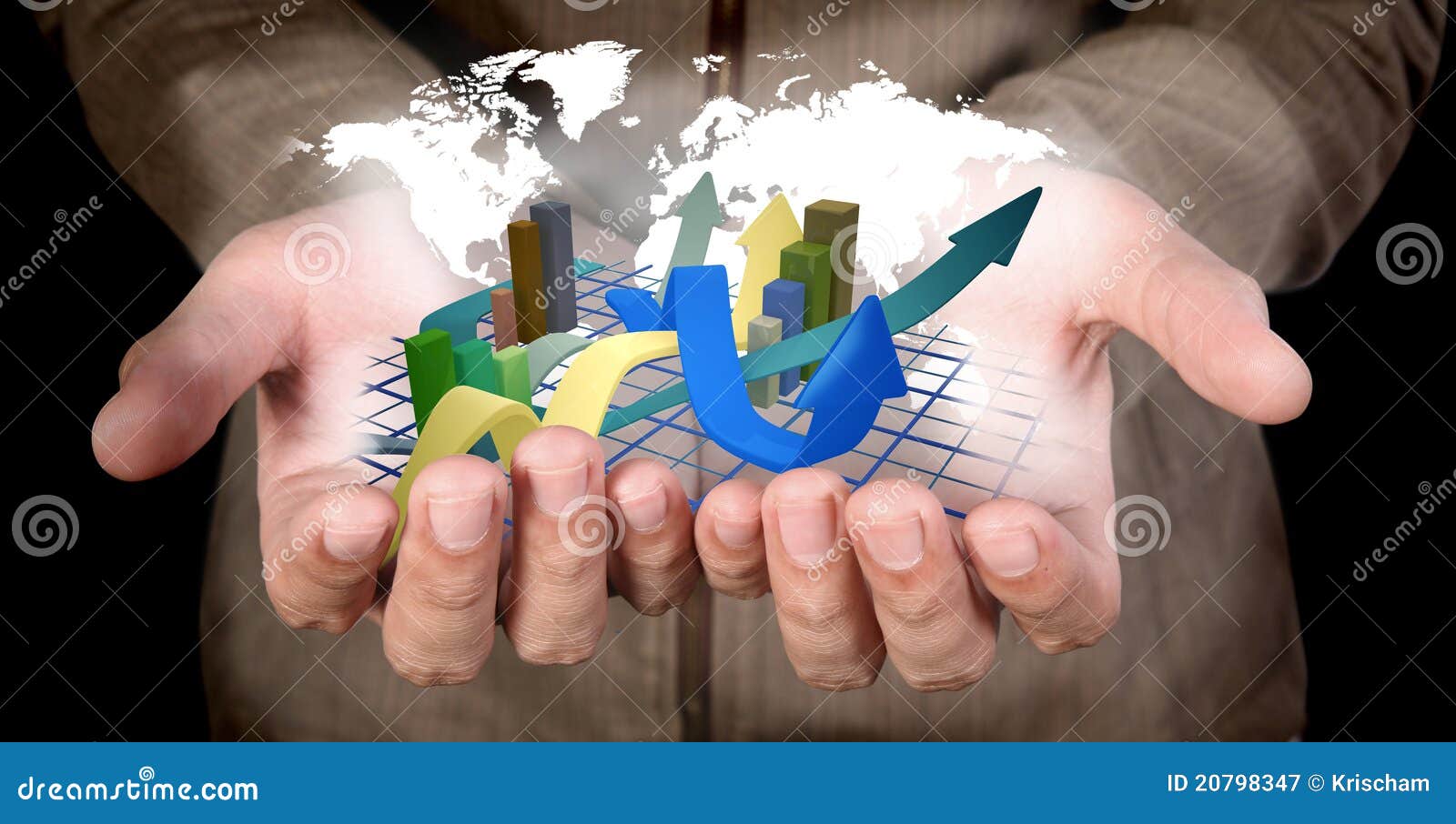 Human hand showing arrows stock image. Image of forecasting - 20798347