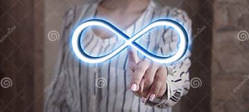 Human Hand Showing a Infinity Symbol Stock Image - Image of person ...