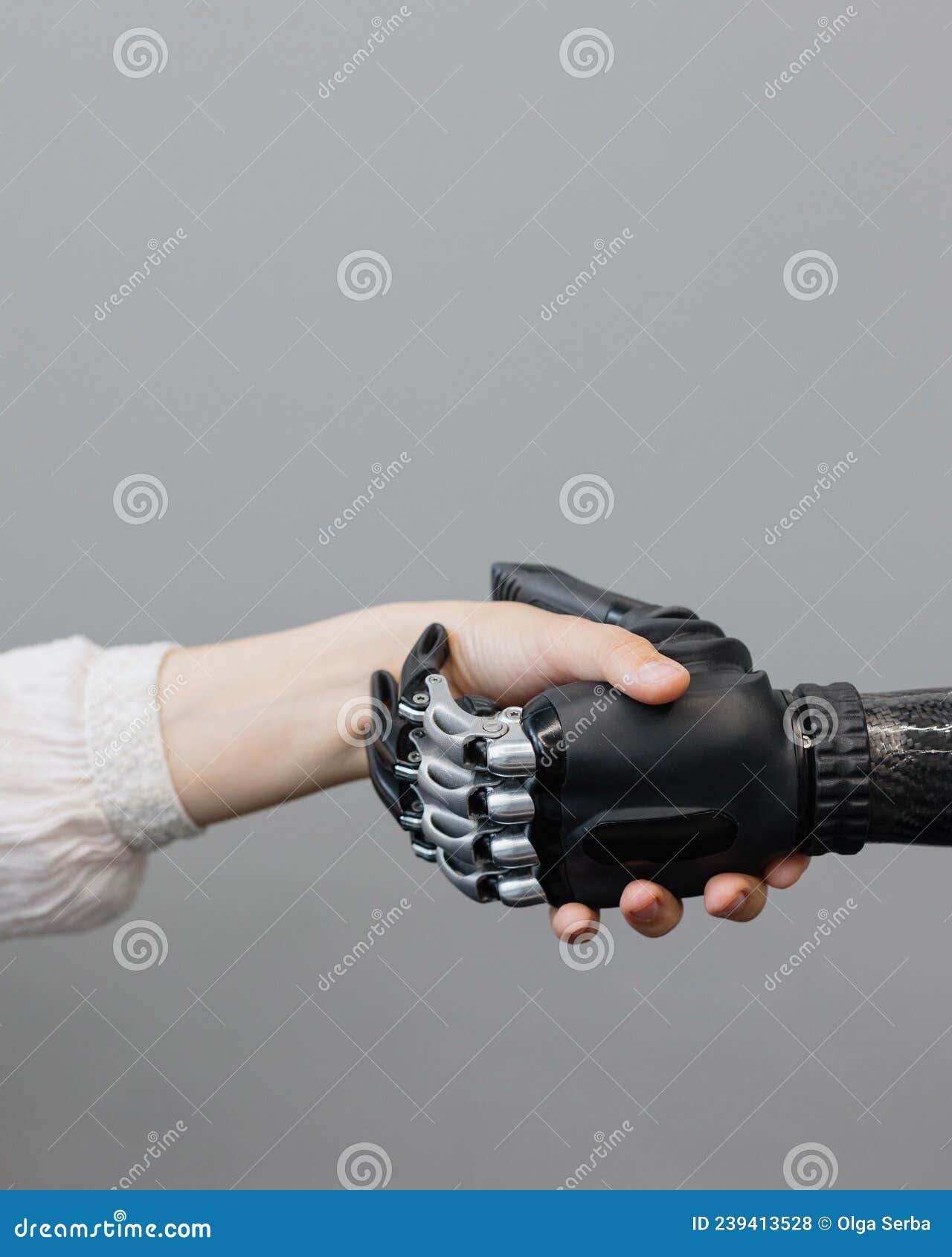The Human Hand and the Siber Hand Bionic Prosthesis Make a Handshake ...