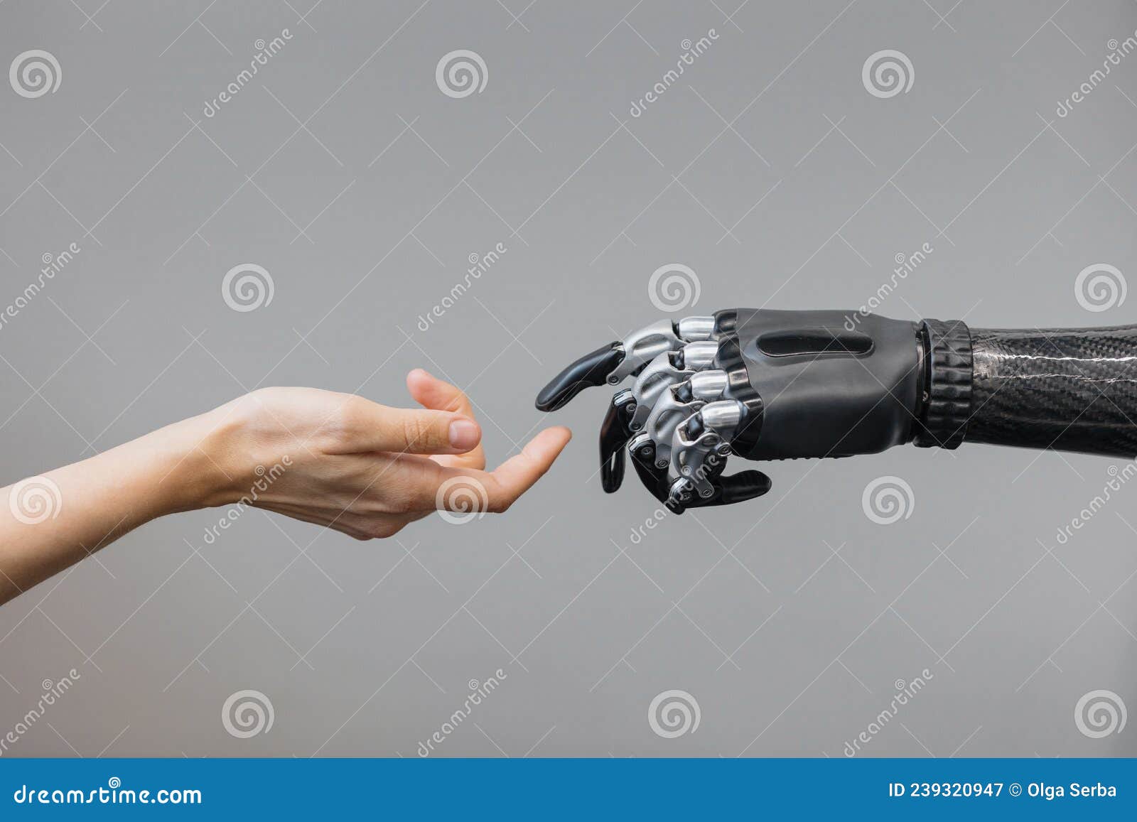 The Human Hand and the Siber Hand Bionic Prosthesis Make a Handshake ...
