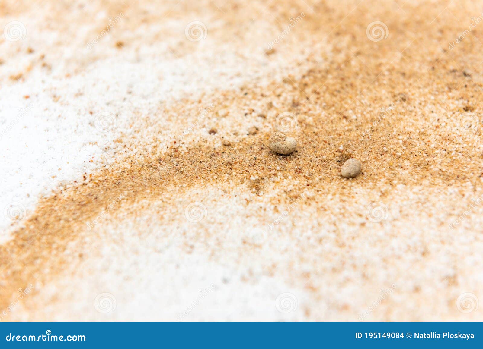 Human Hand Sprinkling Sand on Roads with Snow Stock Photo - Image of ...