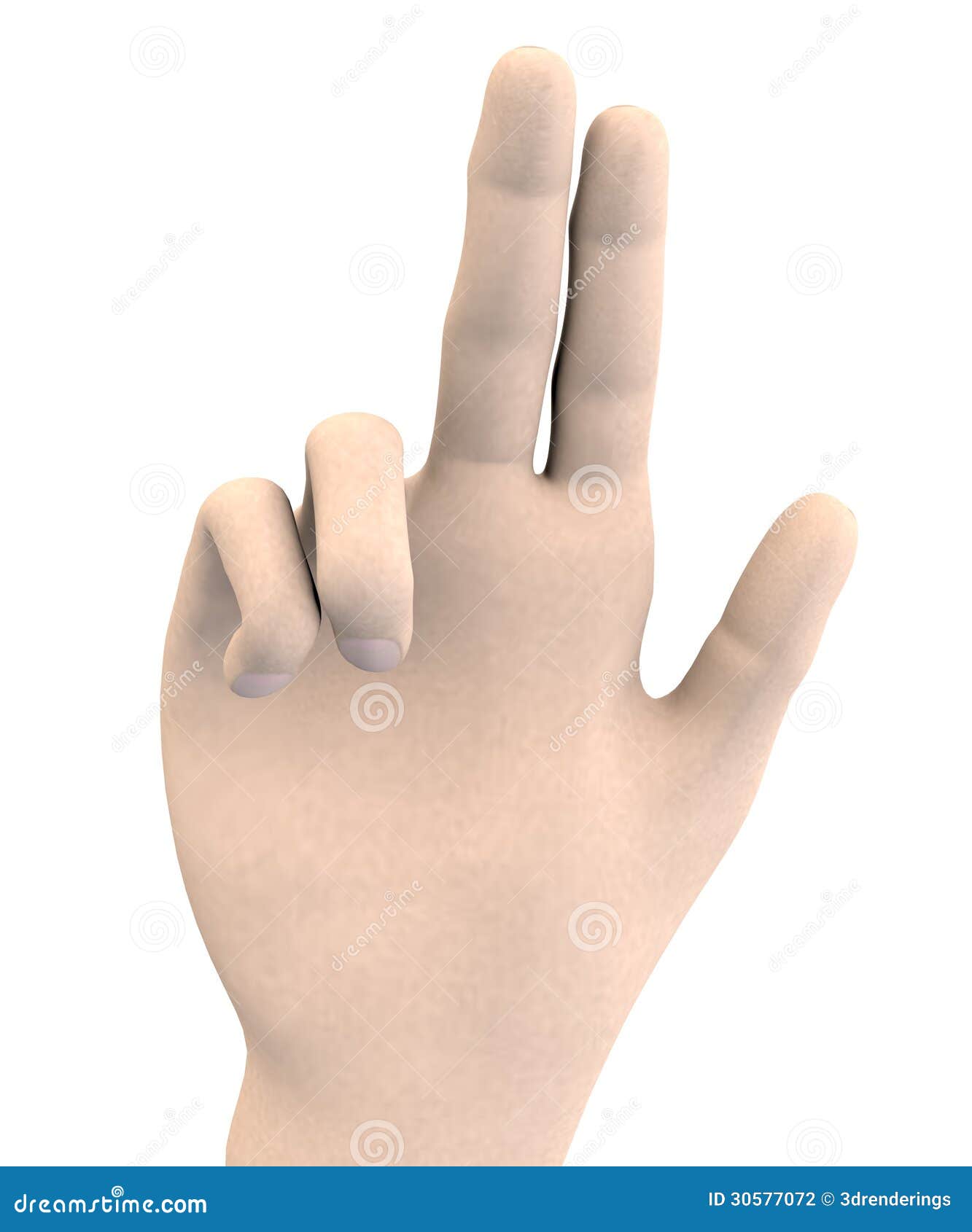 Human hand - swear symbol stock illustration. Illustration of render ...
