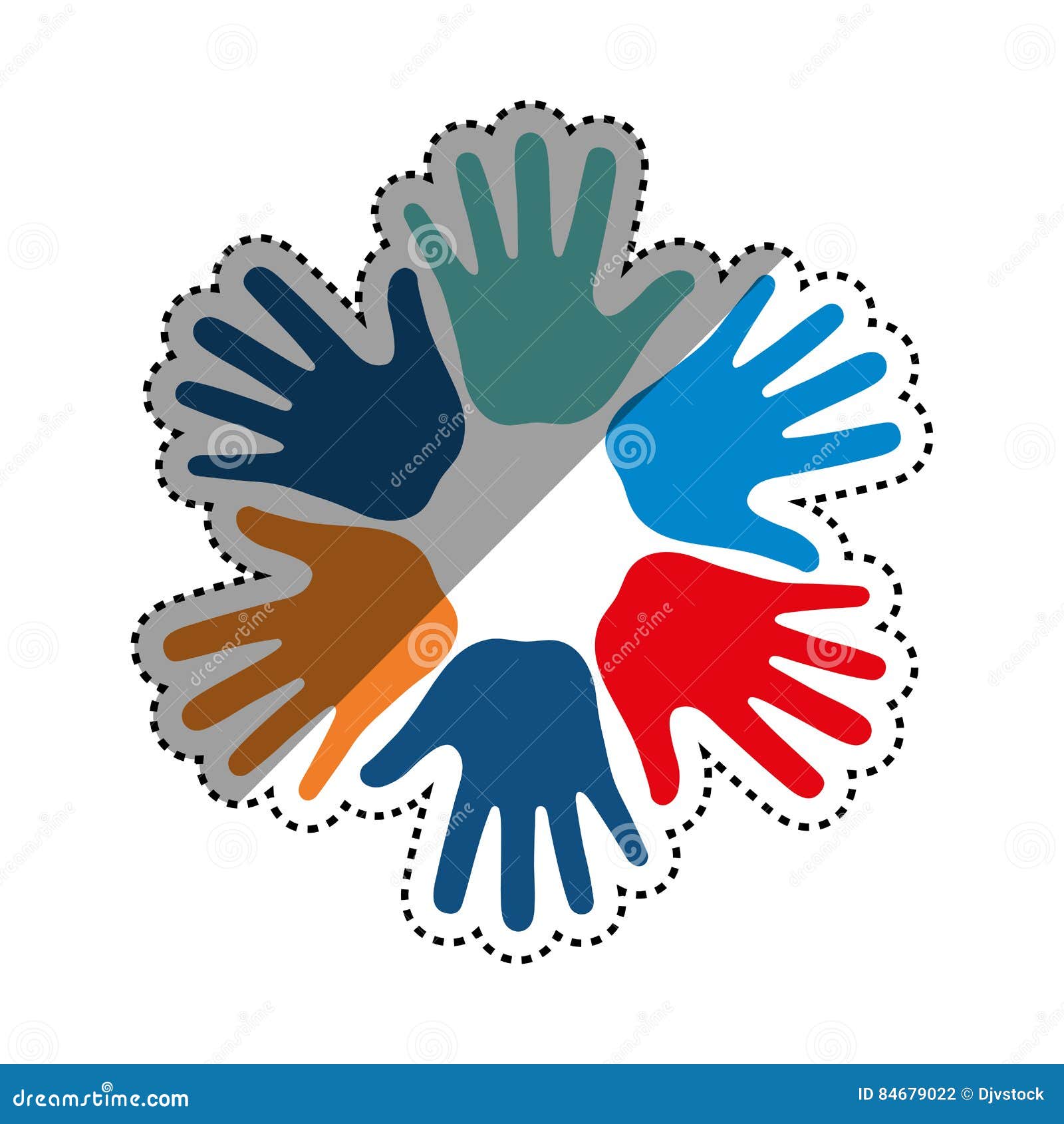 Human hand symbol stock illustration. Illustration of gesture - 84679022