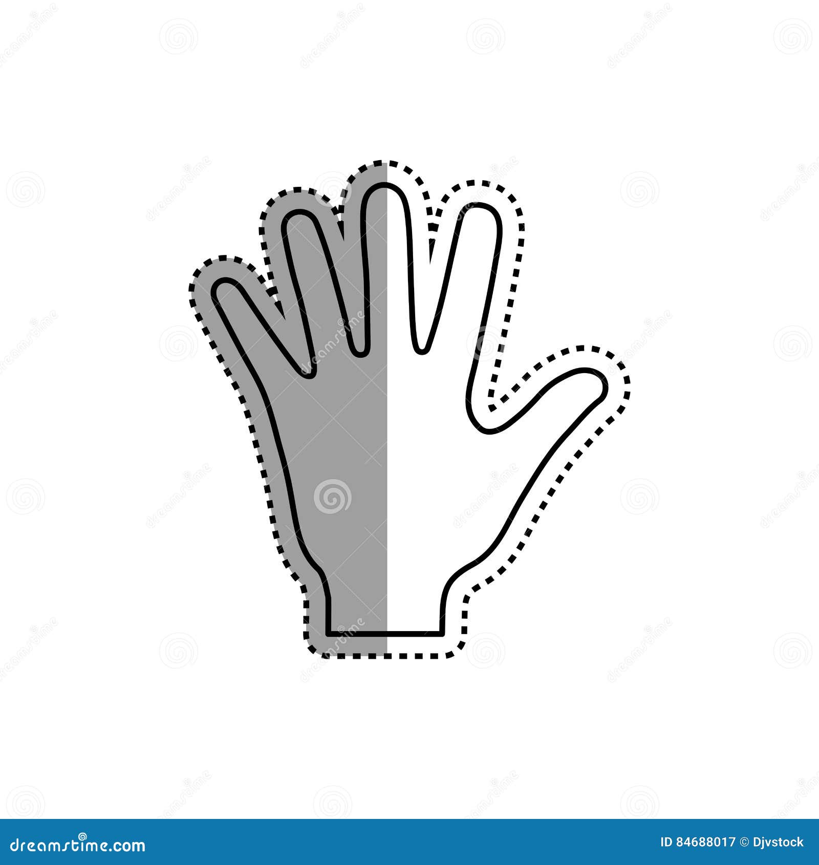 Human hand symbol stock illustration. Illustration of give - 84688017