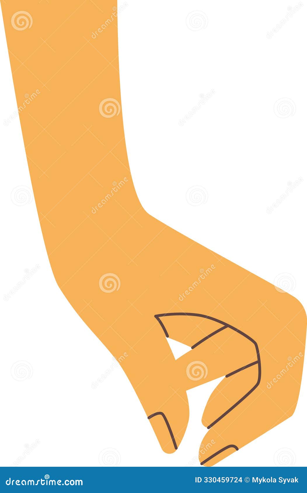 Human Hand Taking Something Stock Illustration - Illustration of give ...