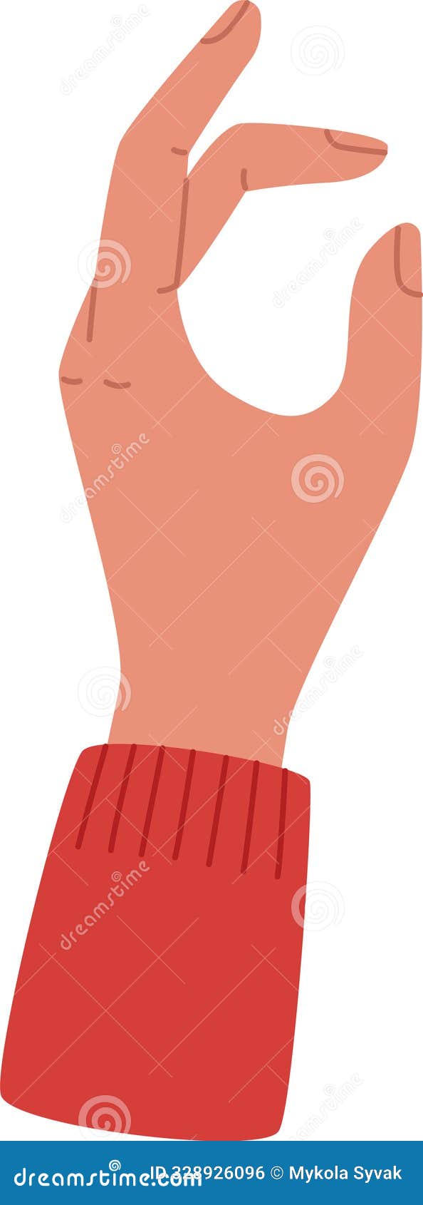 Human Hand Taking Something Stock Illustration - Illustration of ...