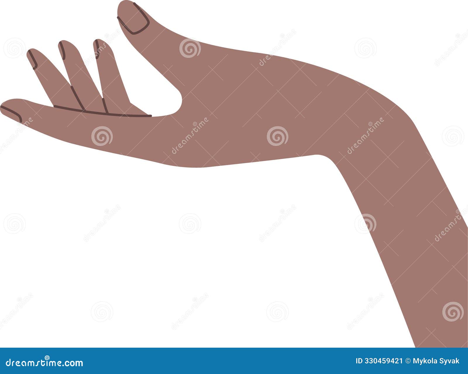 Human Hand Taking Something Stock Illustration - Illustration of female ...