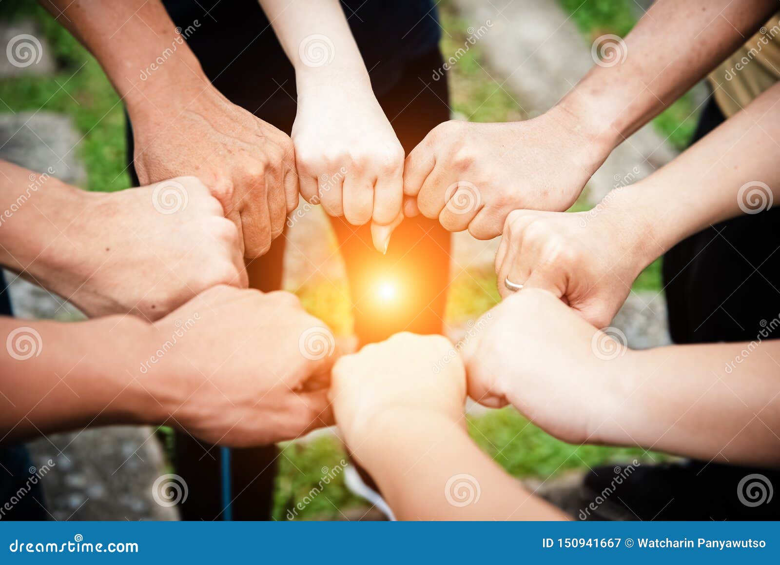 The Human Hand is Touching Together Stock Image - Image of connection ...